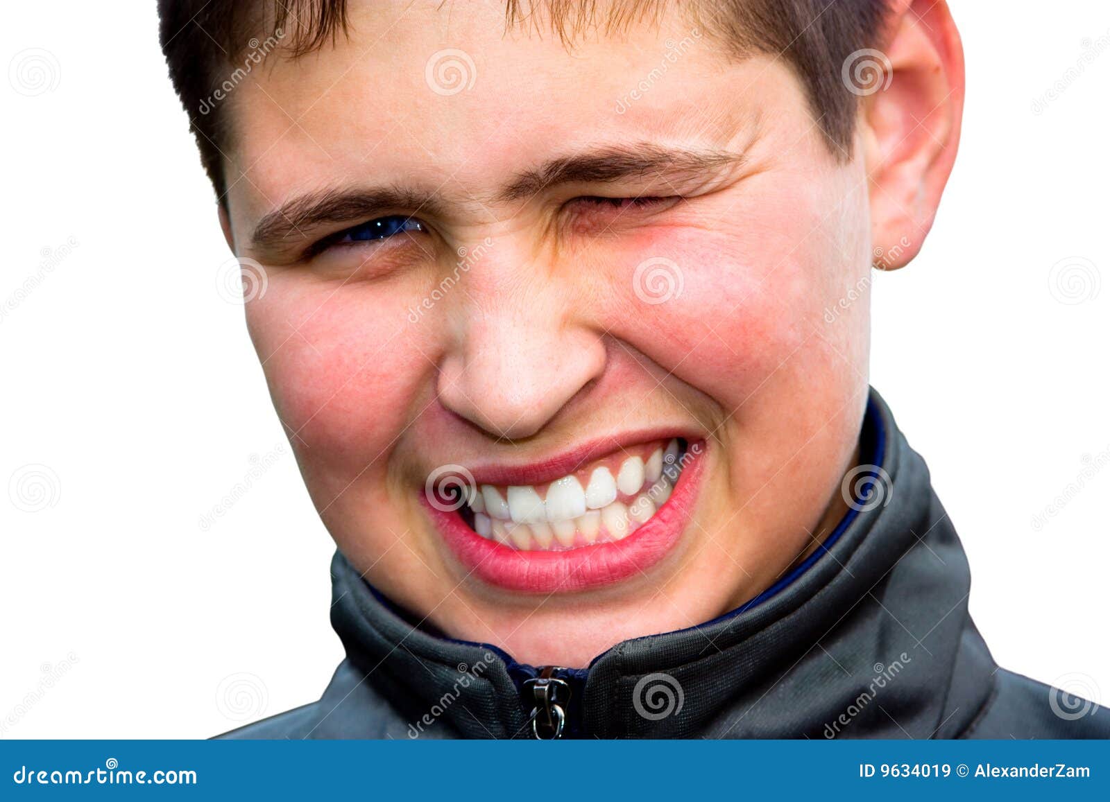 Grin stock image. Image of pose, white, emotion, young - 9634019