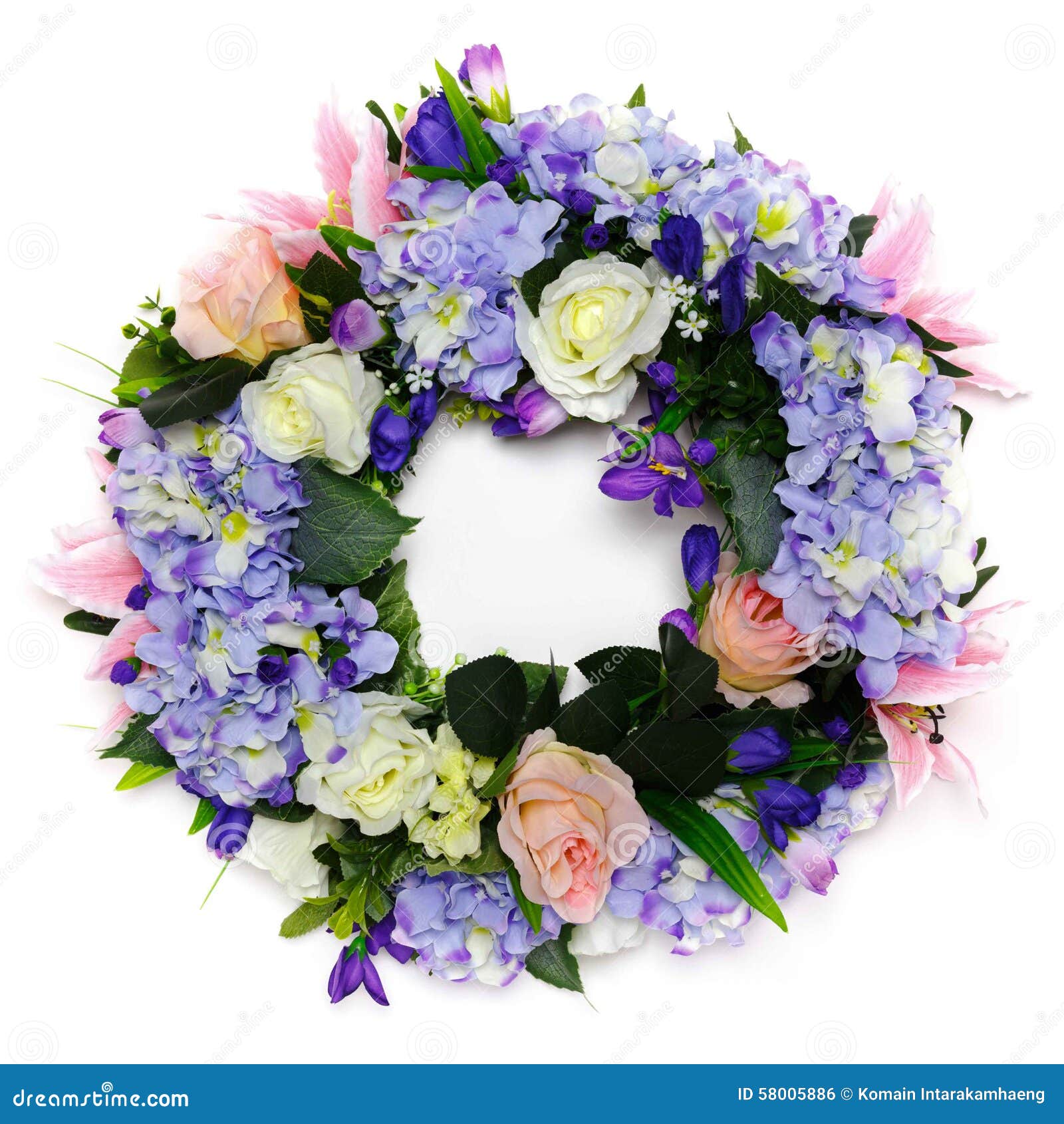 Grinalda da flor foto de stock. Imagem de pétala, artificial - 58005886