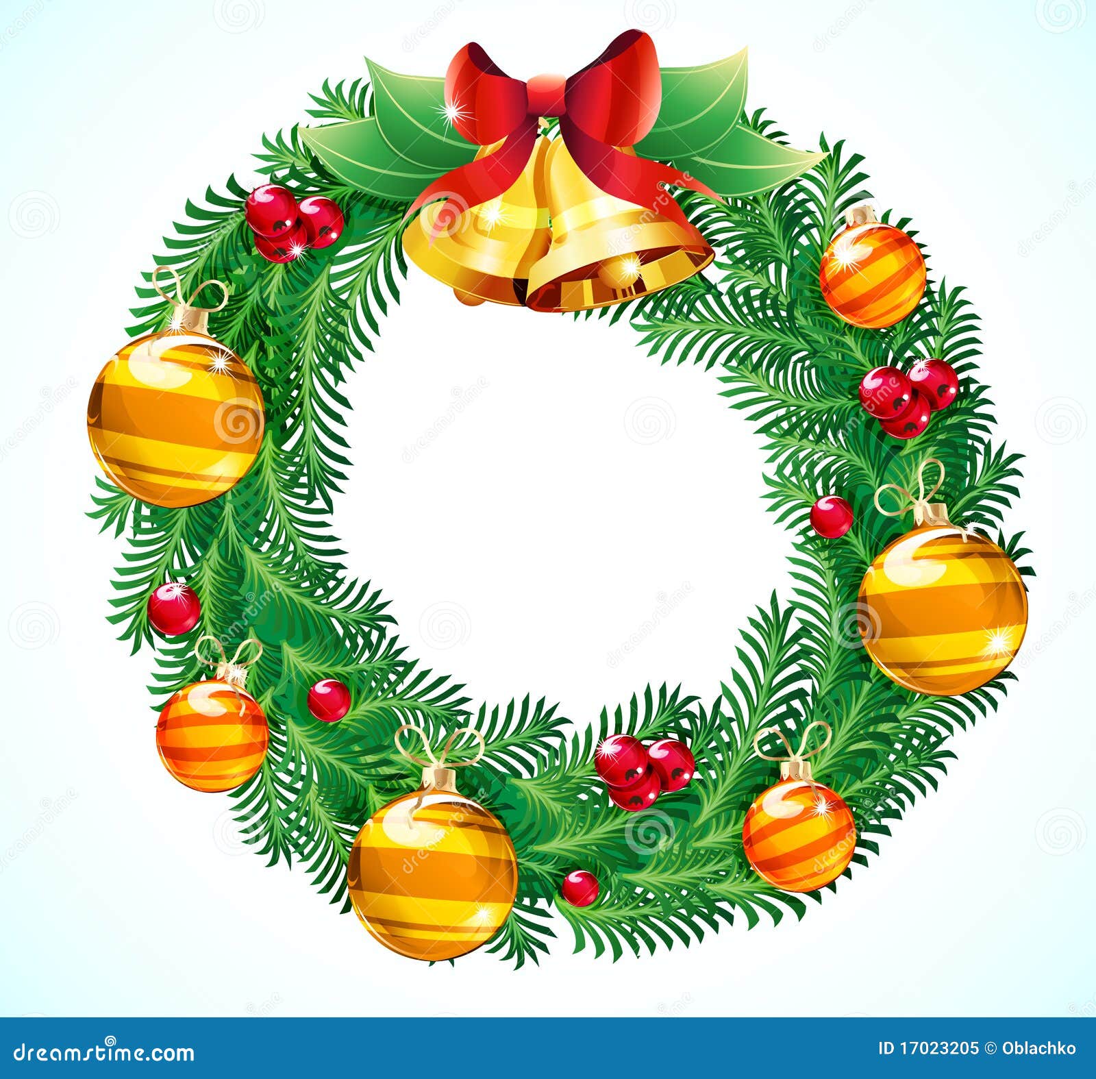 Grinalda do Natal ilustração do vetor. Ilustração de agulha - 17023205