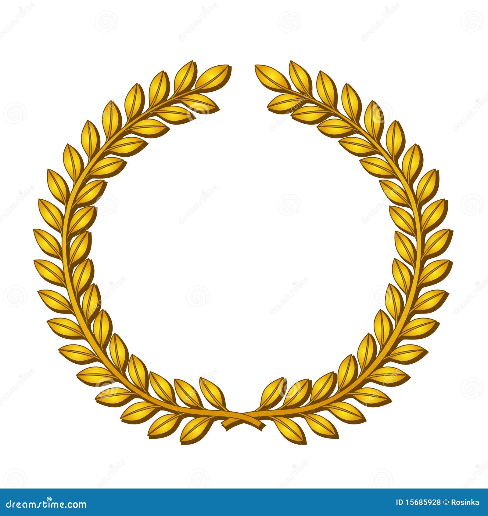 Grinalda dos louros ilustração do vetor. Ilustração de vencedor - 15685928