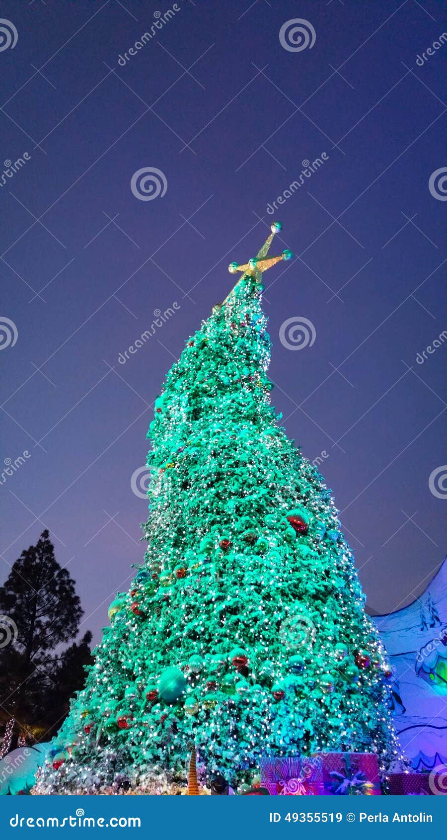 Grinchmas Tree at Universal Studios Editorial Stock Image - Image of ...