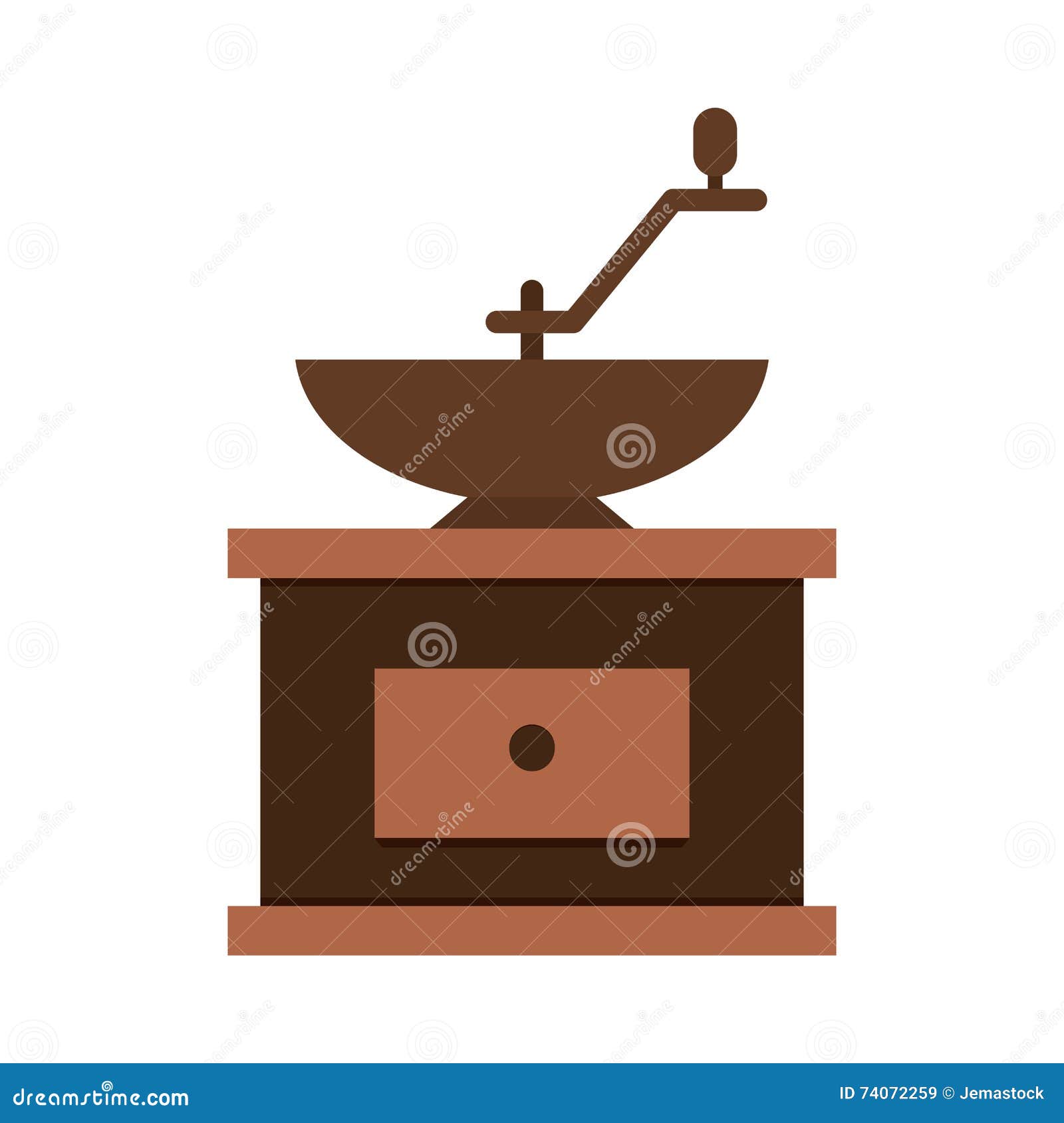 Coffee Grind Size Chart Grains Icon Set Isolated On White Background ...