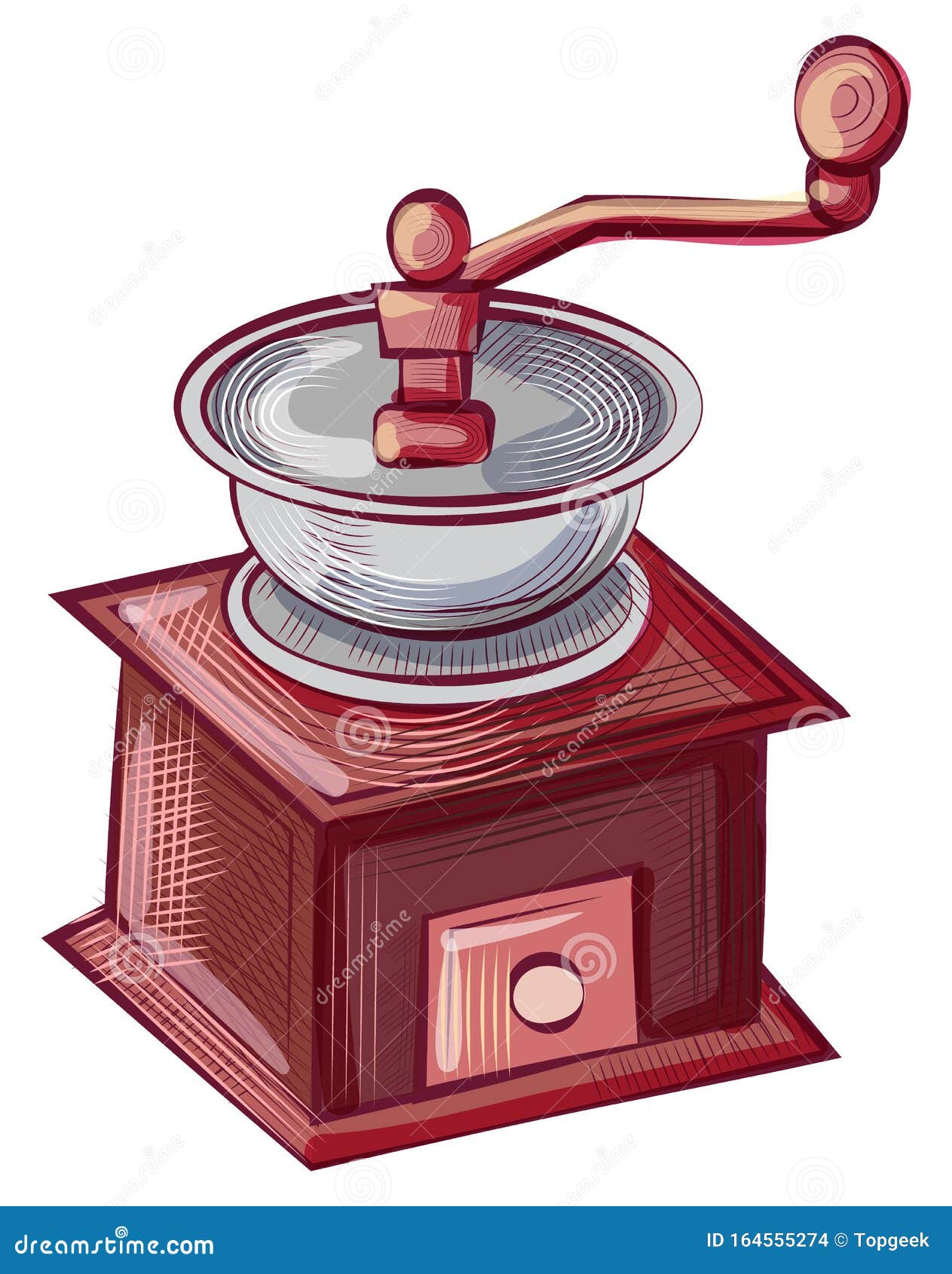 Coffee Grind Size Chart Grains Icon Set Isolated On White Background ...