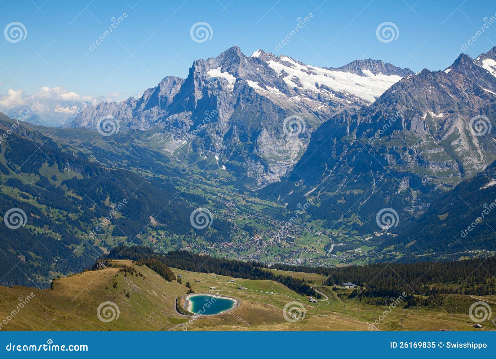 Grindelwald stock image. Image of pass, alpine, ridge - 26169835