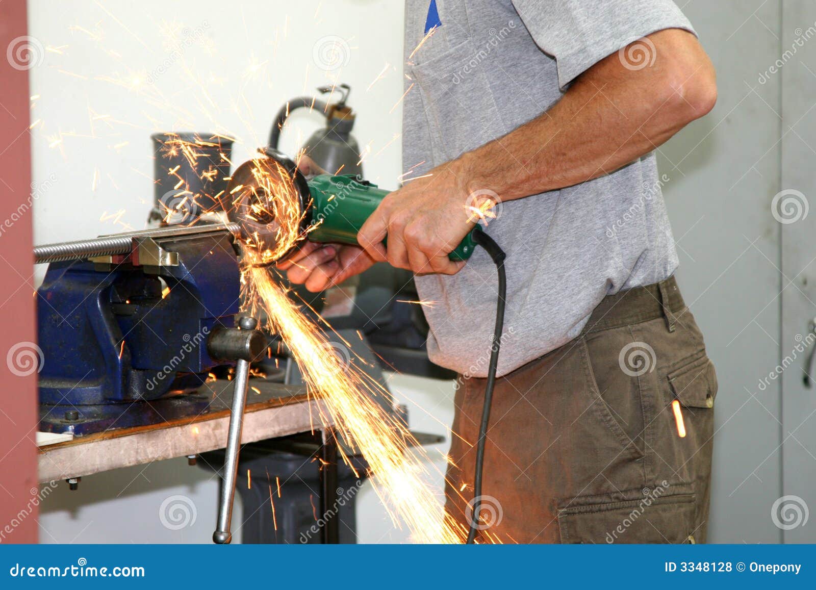 Grinder stock photo. Image of industrial, clamp, shop - 3348128