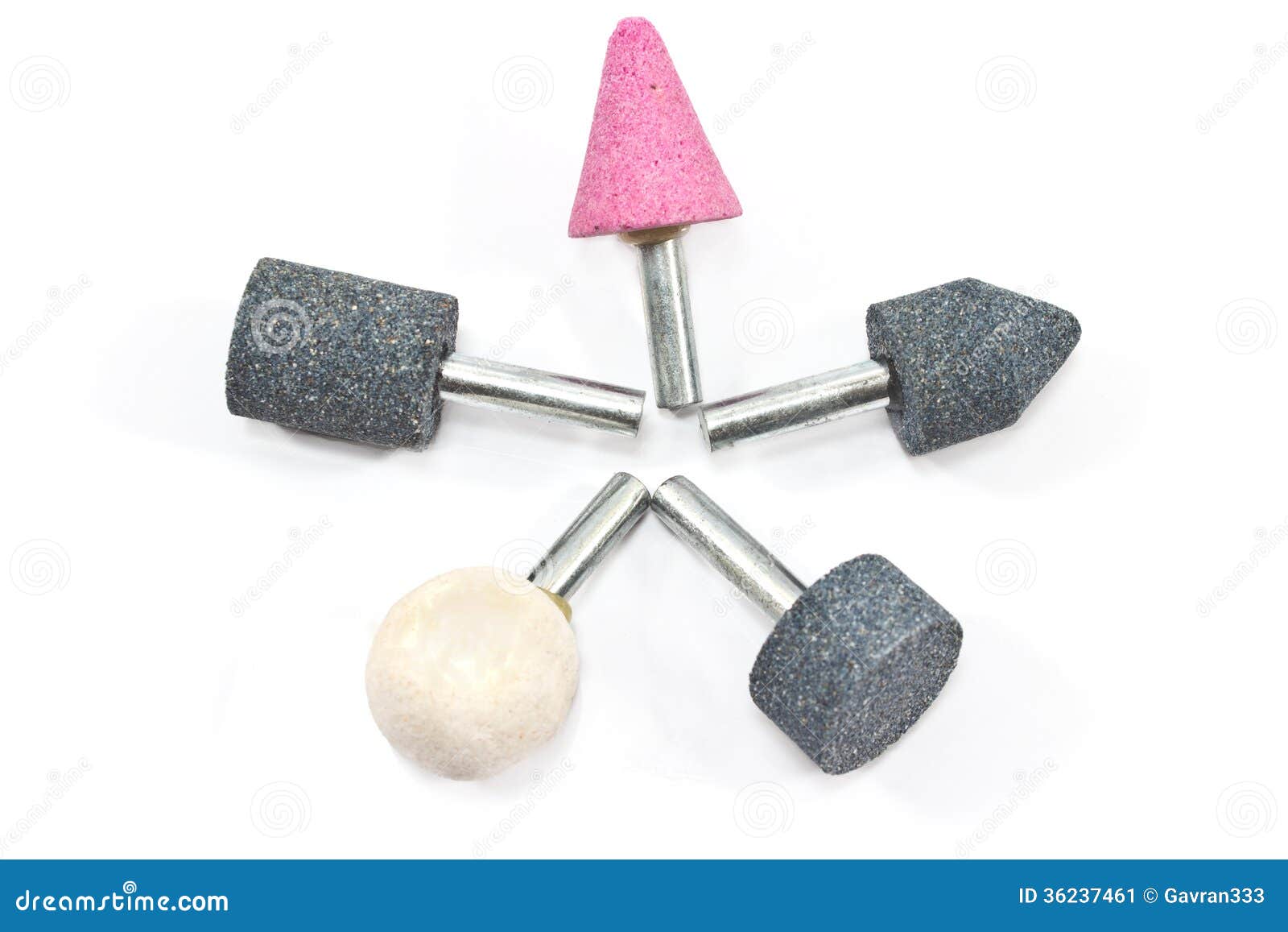 Grinder Bits for Polishing Metal Stock Image - Image of steel, round ...