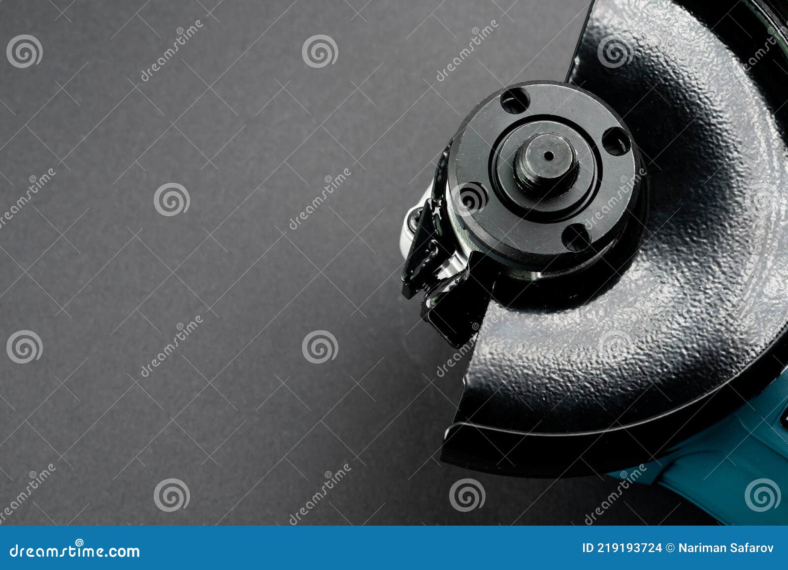 Grinder without Disc on Black Background Stock Photo - Image of ...