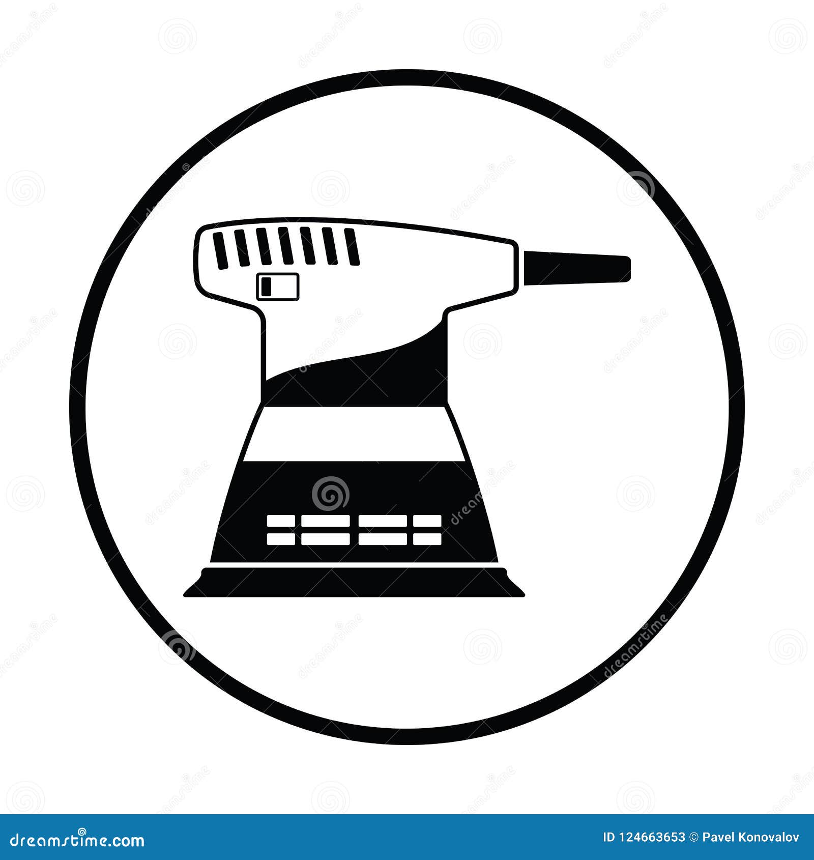 Grinder icon stock vector. Illustration of single, professional - 124663653