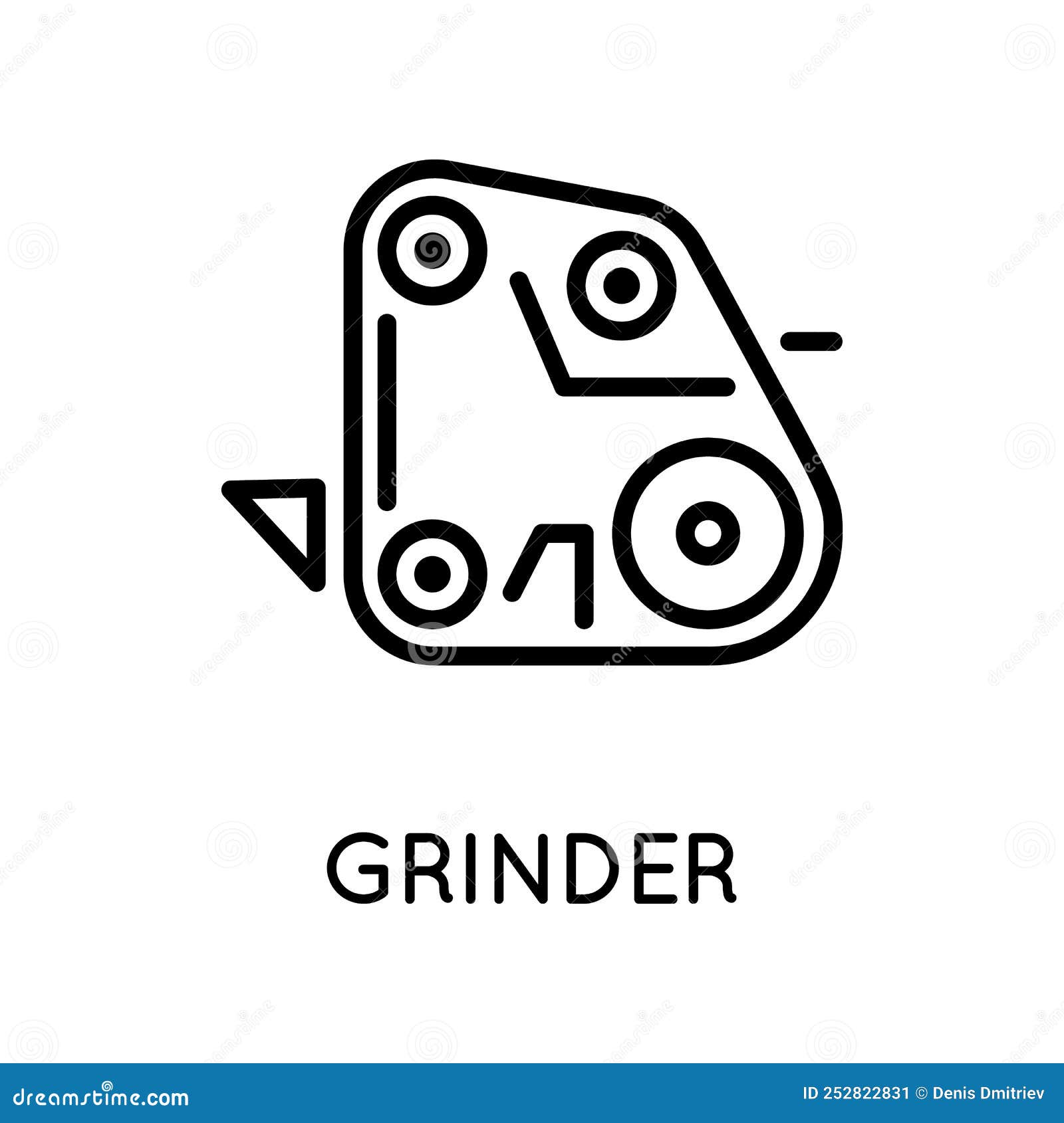 Grinder Icon. Tool, Sharpening, Grinding, Processing, Plastic, Metal ...