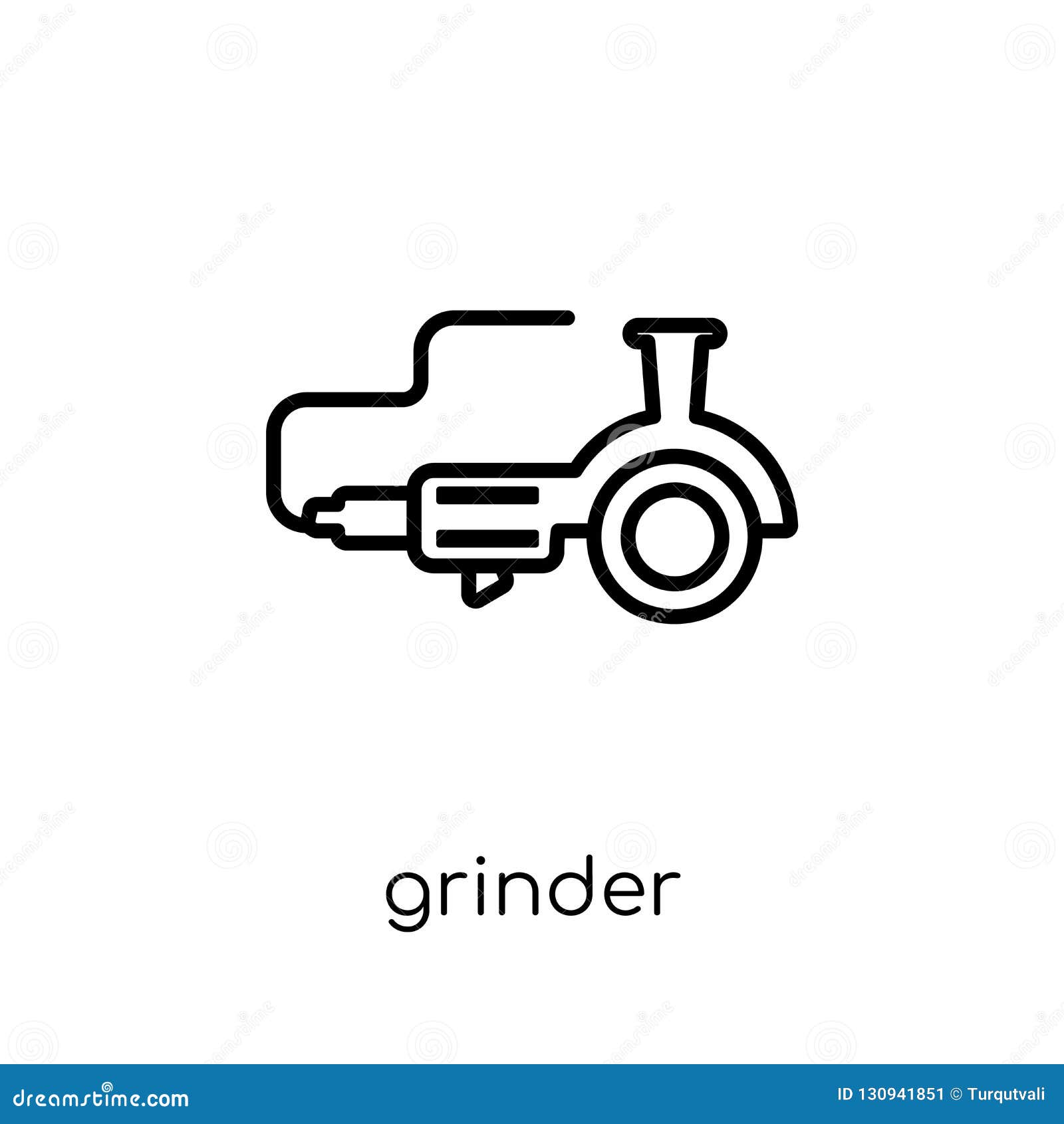 Grinder Icon. Trendy Modern Flat Linear Vector Grinder Icon on W Stock ...