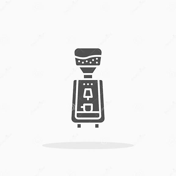 Grinder Machine Icon. Solid Black Stock Vector - Illustration of ...