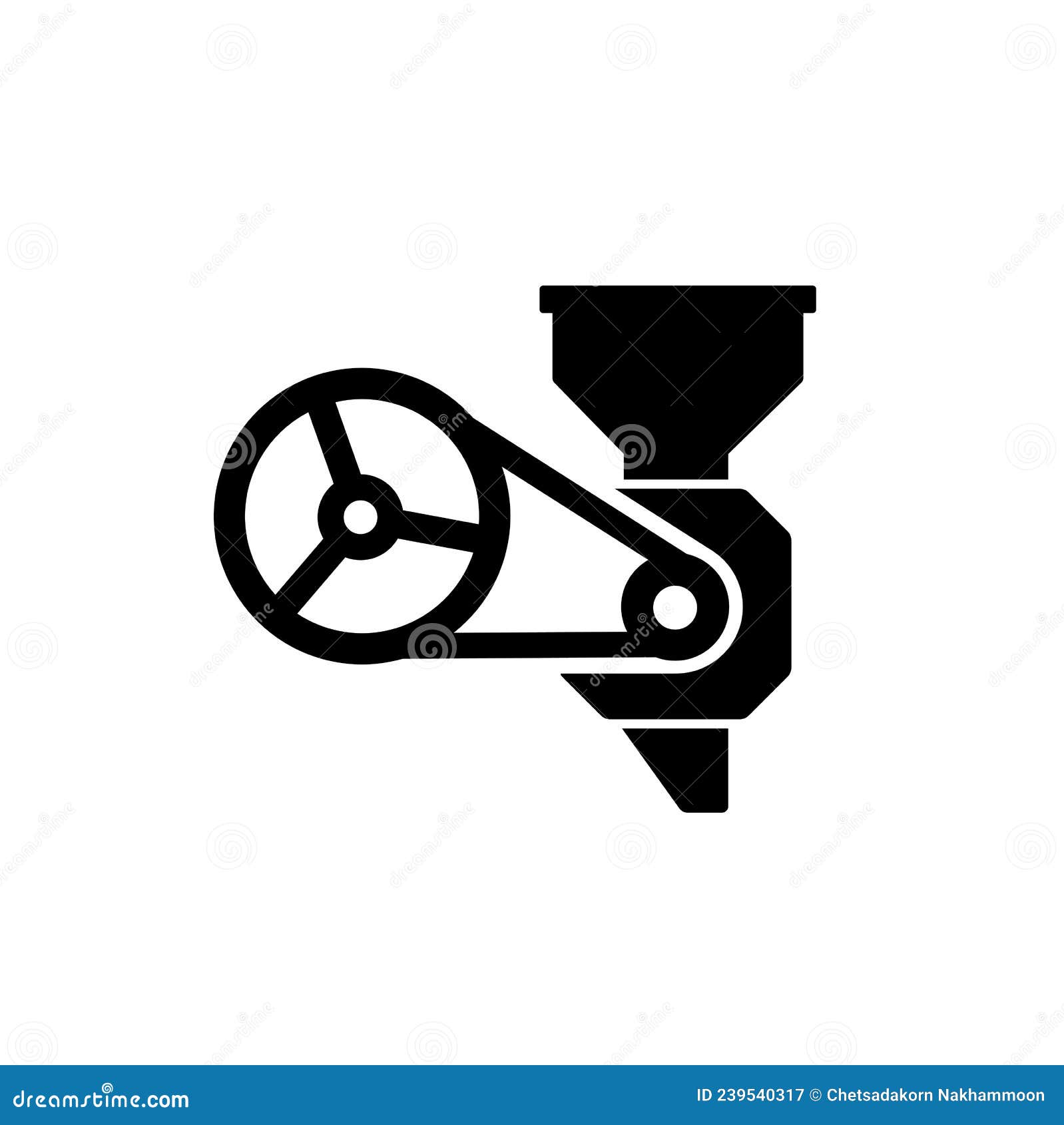 Grinder Machine Icon Vector Isolated on White Stock Vector ...