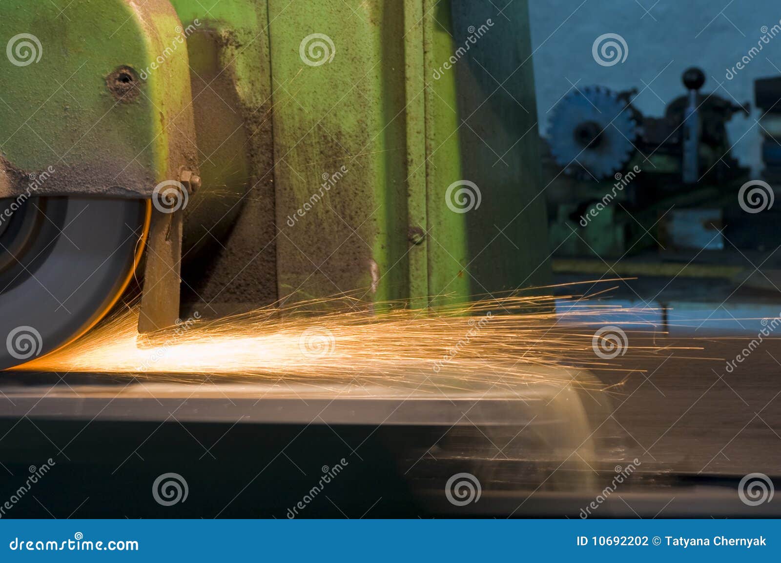 Grinder with sparks stock photo. Image of grind, bright - 10692202
