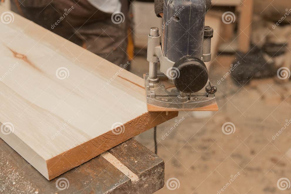Grinder Tool Object for Woodworking Board Close-up Stock Photo - Image ...