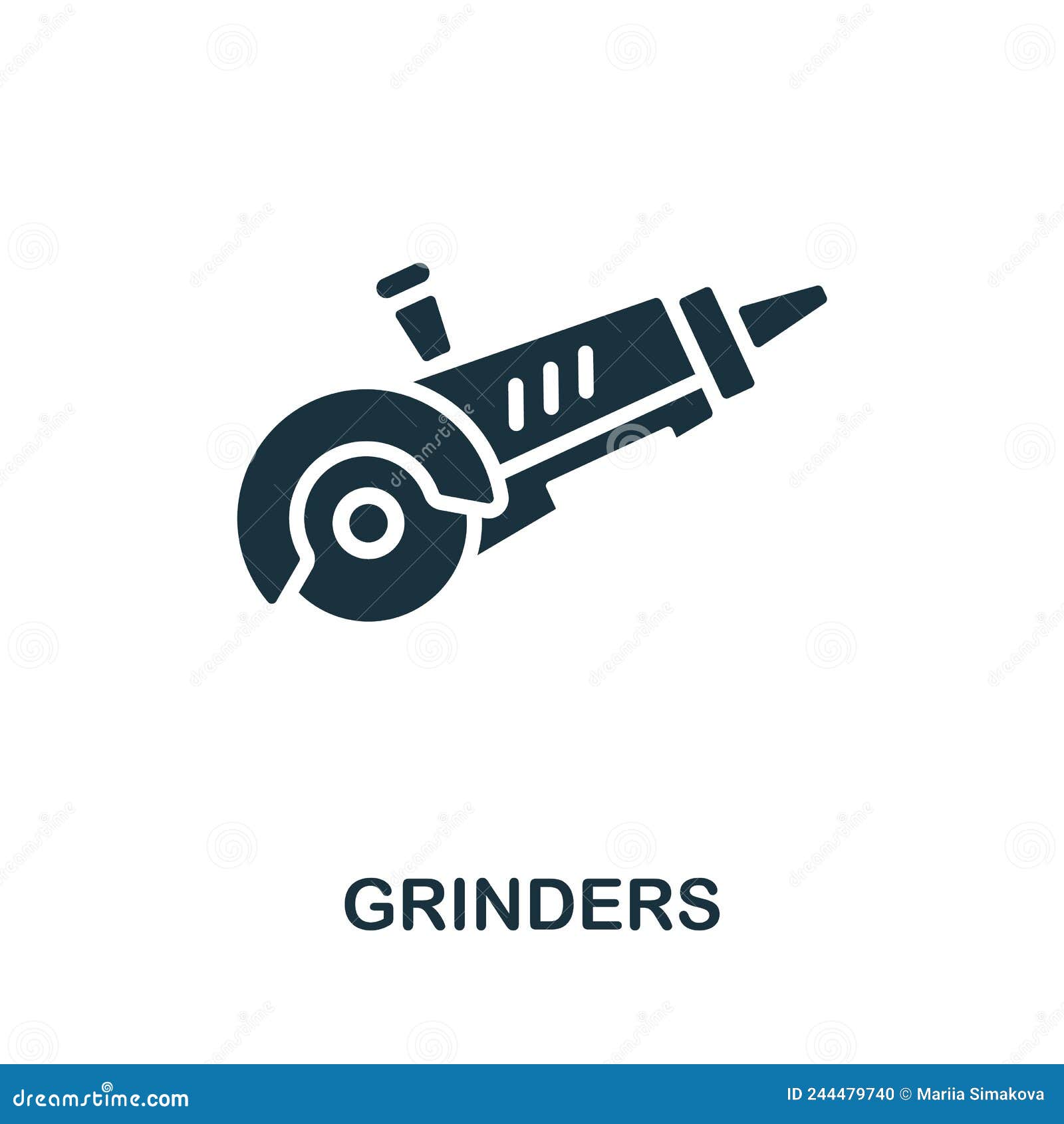 Grinders Icon. Simple Element from Construction Collection. Creative ...