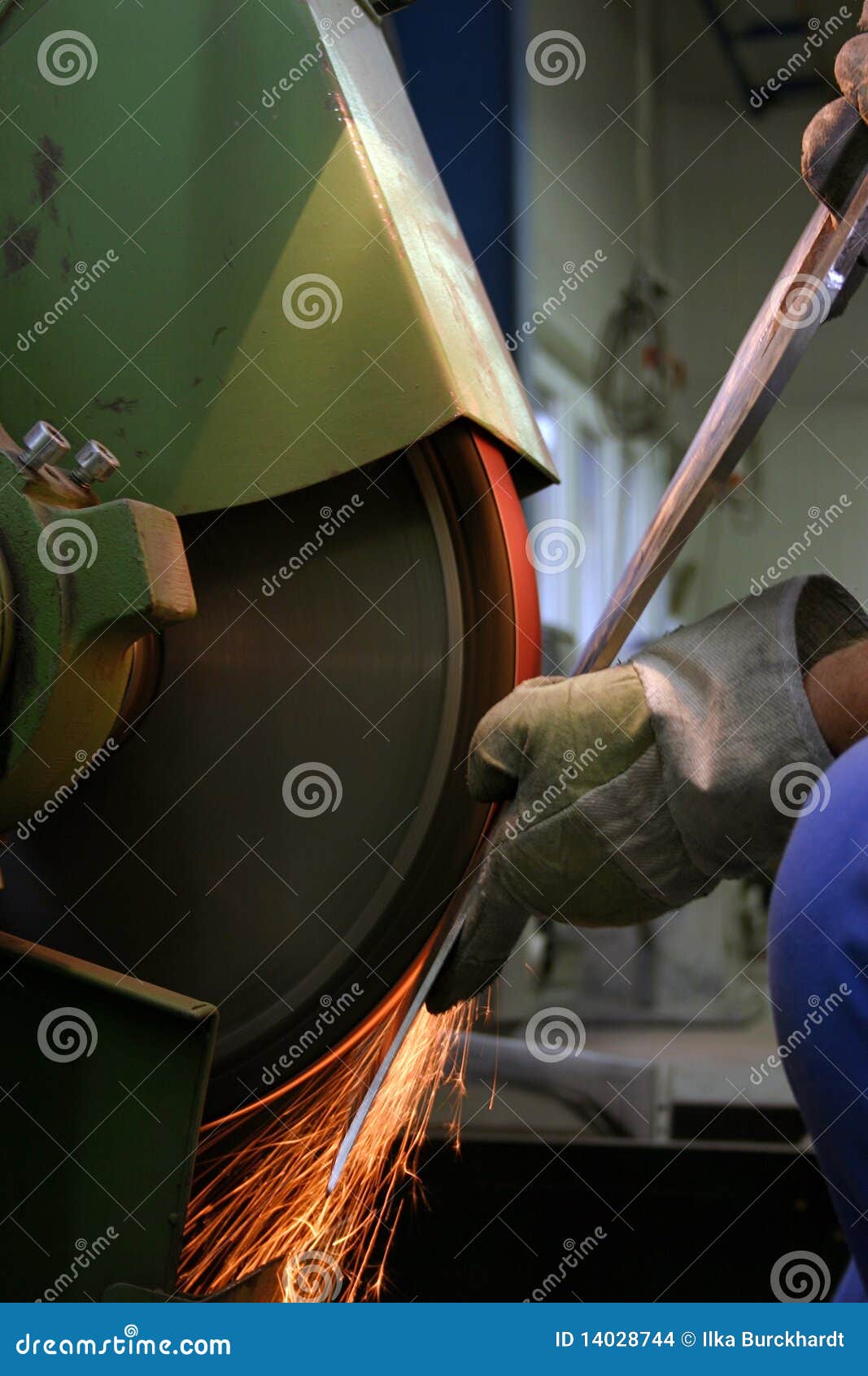 Grinding bench stock photo. Image of detail, factory - 14028744