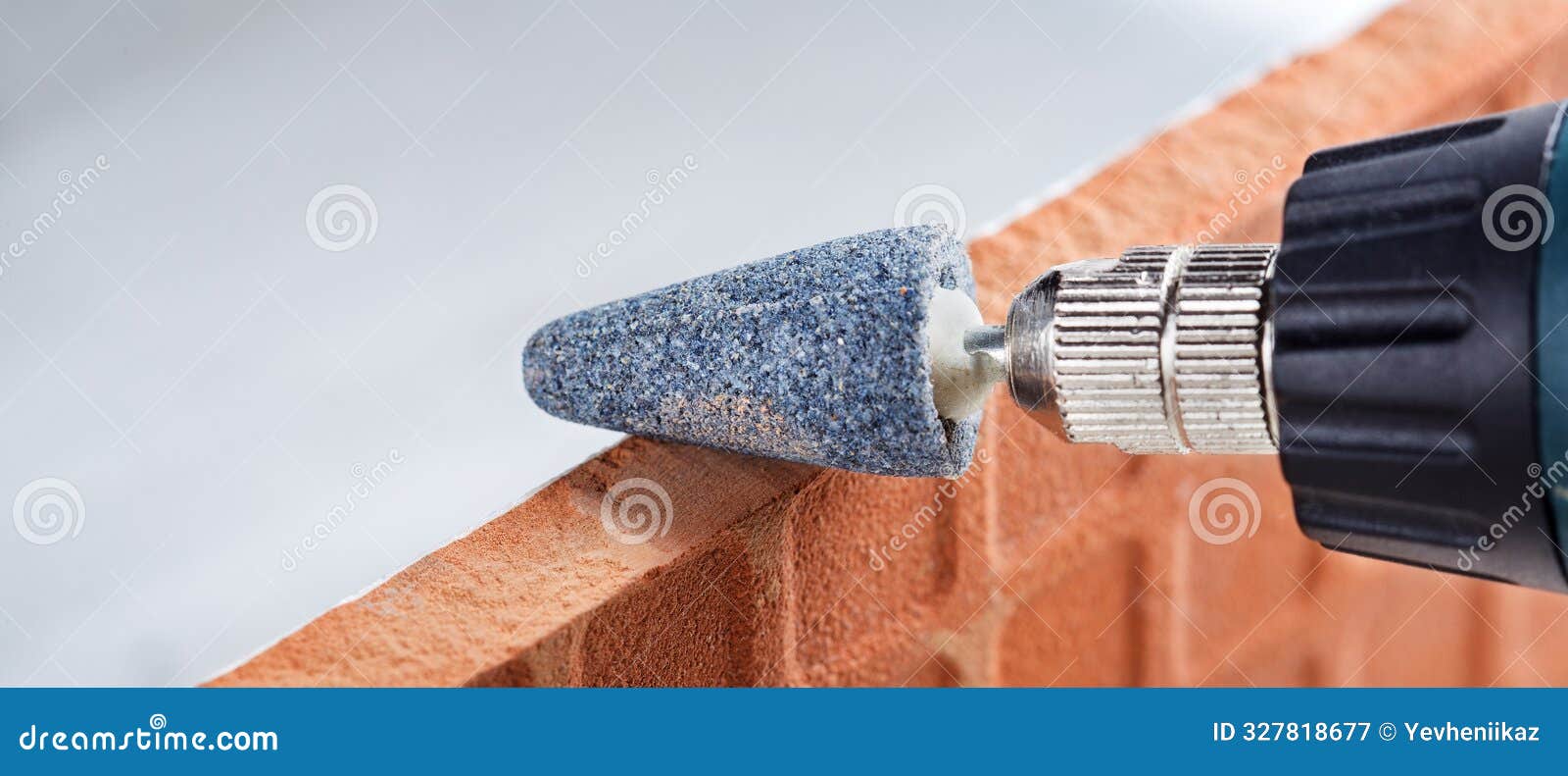 Grinding Bevel of Ceramic Tiles by Grinding Stone Using Drill Stock ...