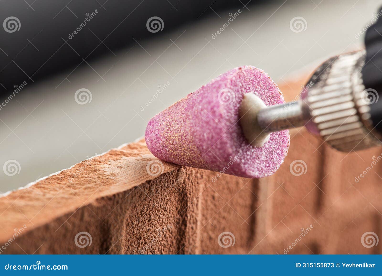 Grinding Bevel of Ceramic Tiles by Grinding Stone Using Drill Stock ...