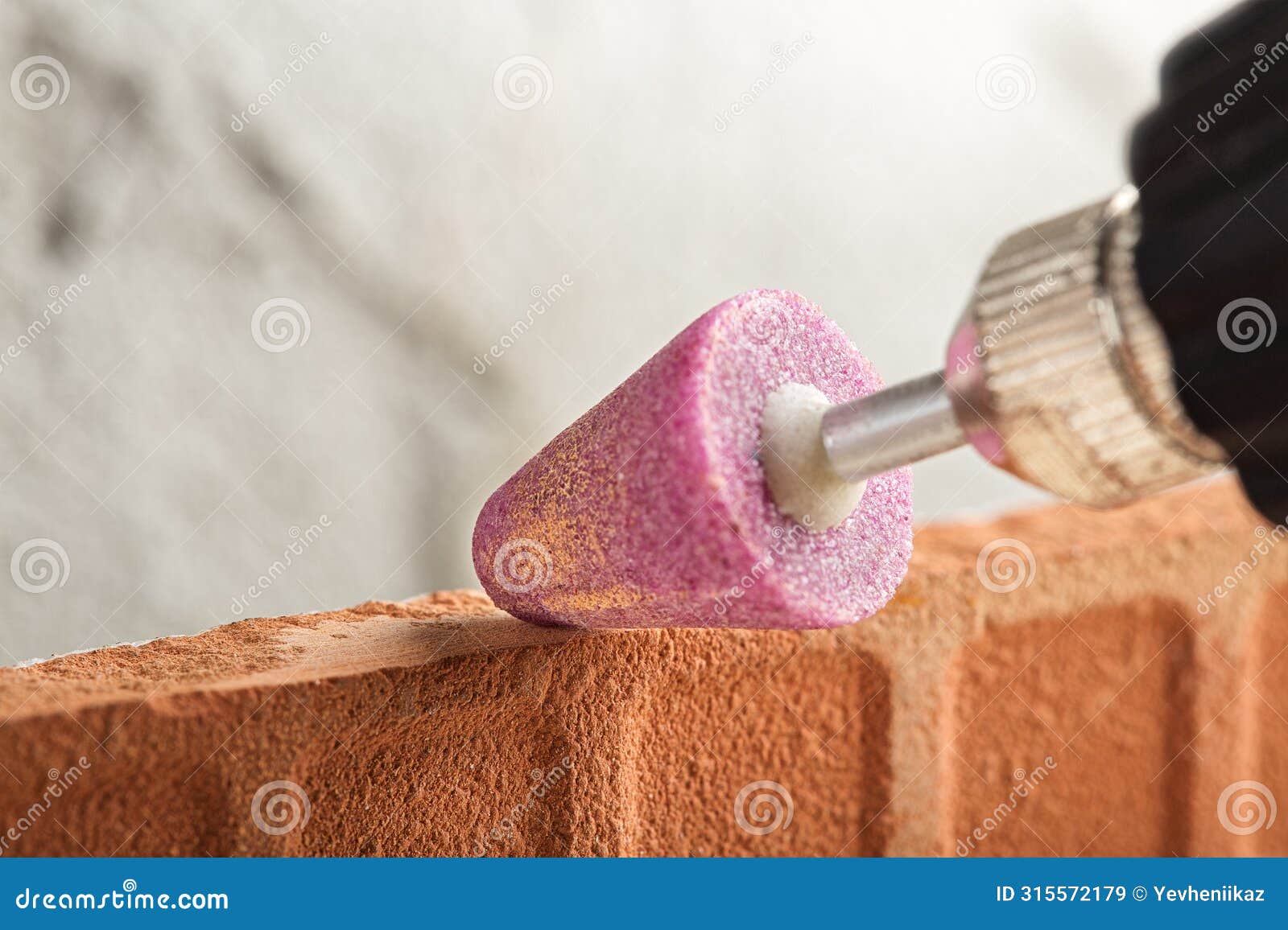 Grinding Bevel of Ceramic Tiles by Grinding Stone Using Drill Stock ...