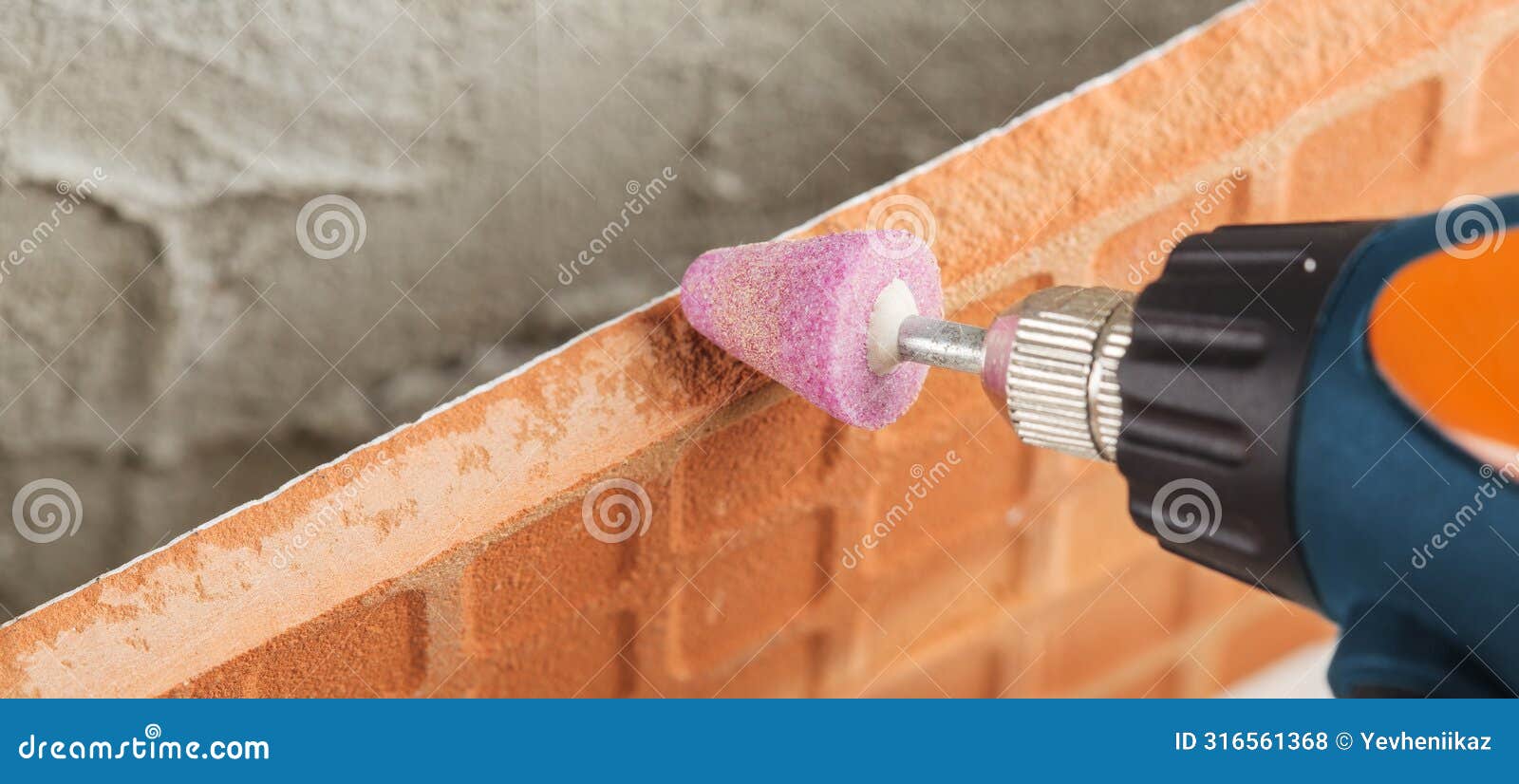 Grinding Bevel of Ceramic Tiles by Grinding Stone Using Drill Stock ...