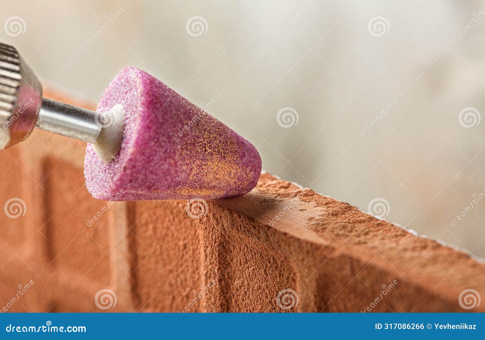 Grinding Bevel of Ceramic Tiles by Grinding Stone Using Drill Stock ...