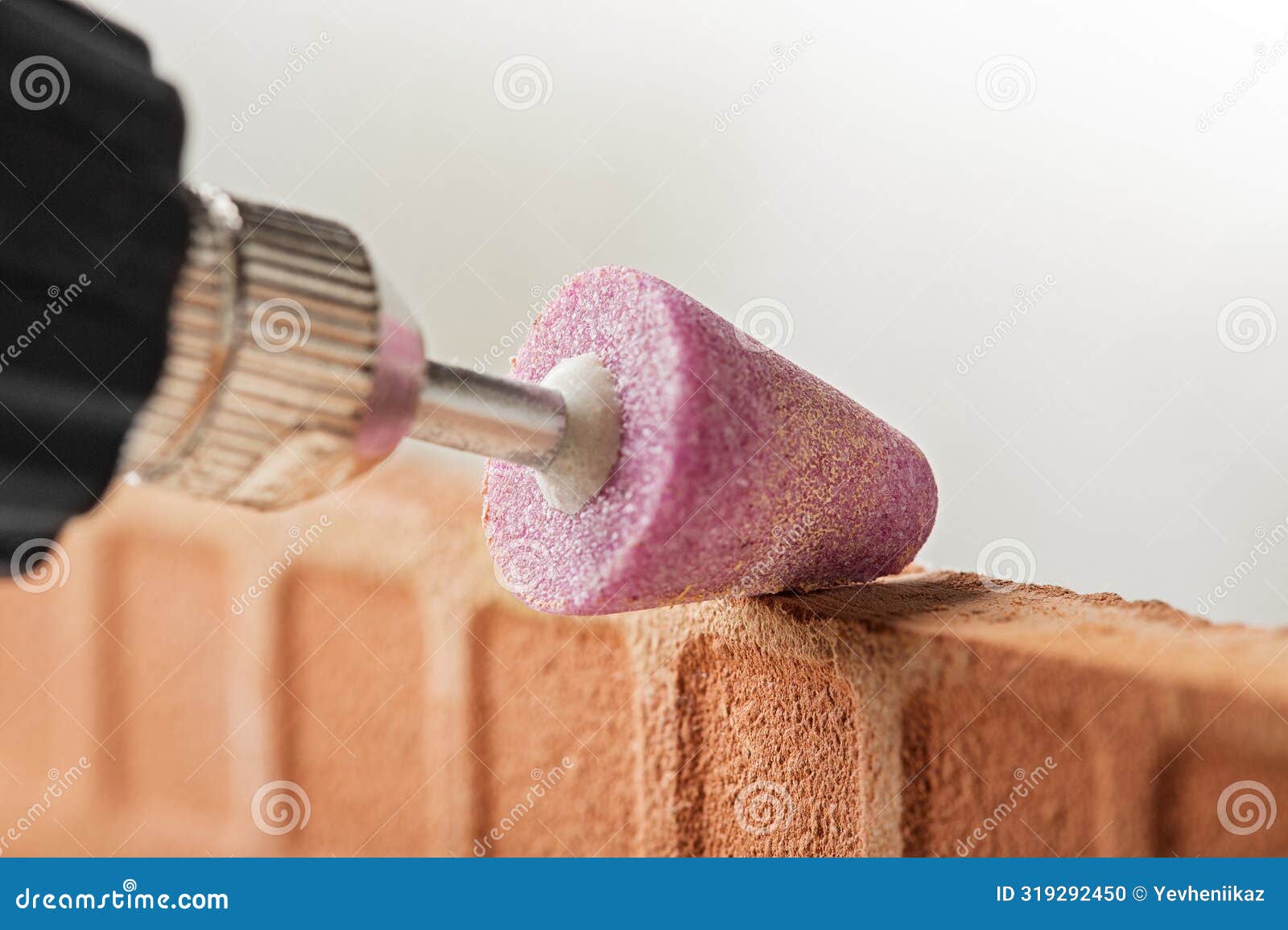 Grinding Bevel of Ceramic Tiles by Grinding Stone Using Drill Stock ...