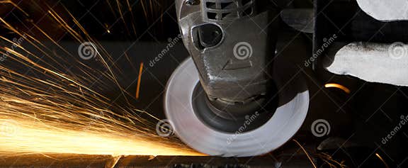 Grinding closeup stock photo. Image of hand, construction - 18245976