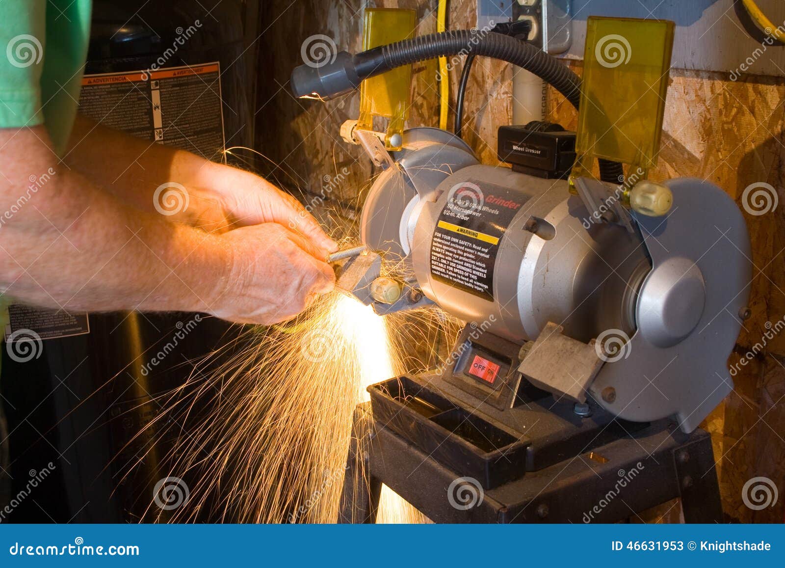 Grinding stock image. Image of working, tool, machining - 46631953
