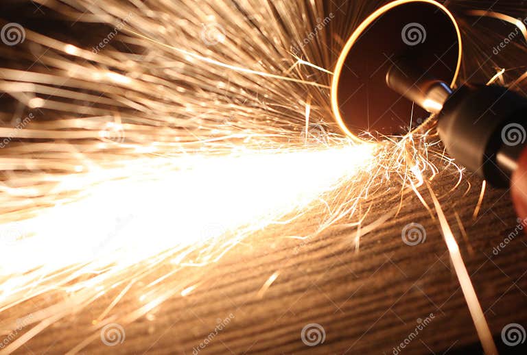 Grinding Disc and Sparks stock photo. Image of disc, tool - 6732634