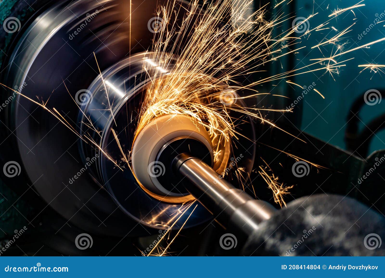 Grinding the End of the Workpiece with an Abrasive Wheel on a Circular ...