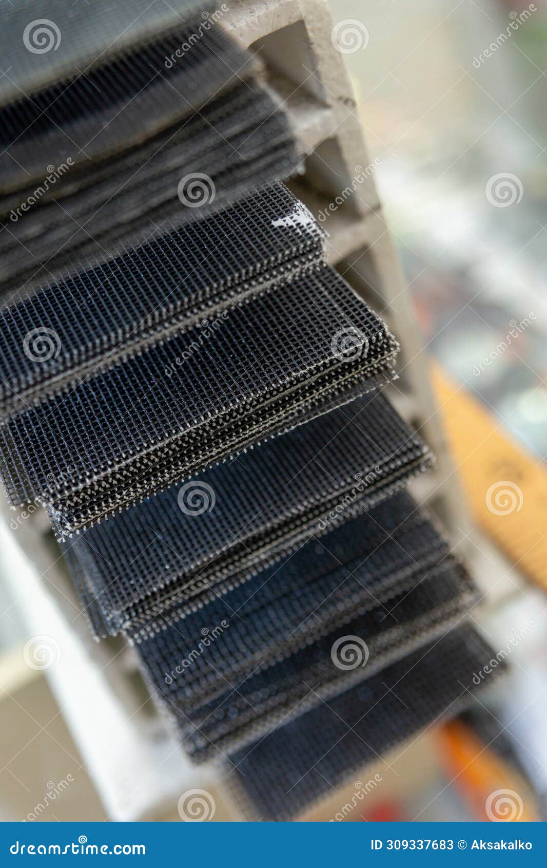 A Grinding Grid of Various Grain Sizes Stock Image - Image of object ...