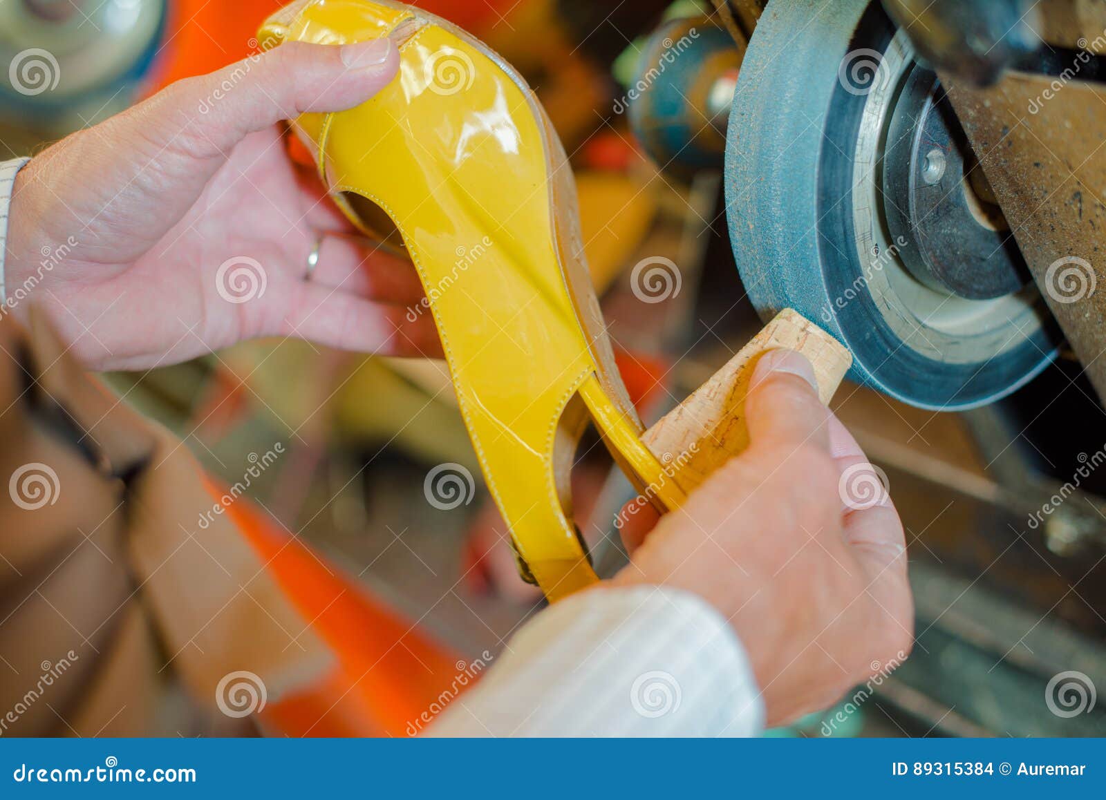 Grinding heel shoe stock photo. Image of industrial, mill - 89315384