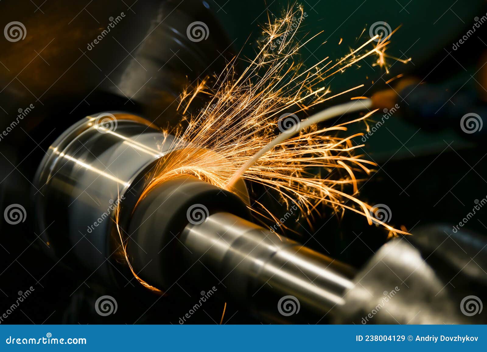 Grinding the Hole of the Part on a Cylindrical Grinding Machine Stock ...