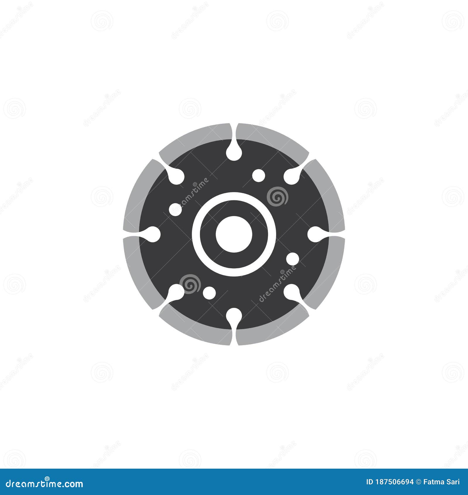 Grinding logo vector icon stock vector. Illustration of steel - 187506694