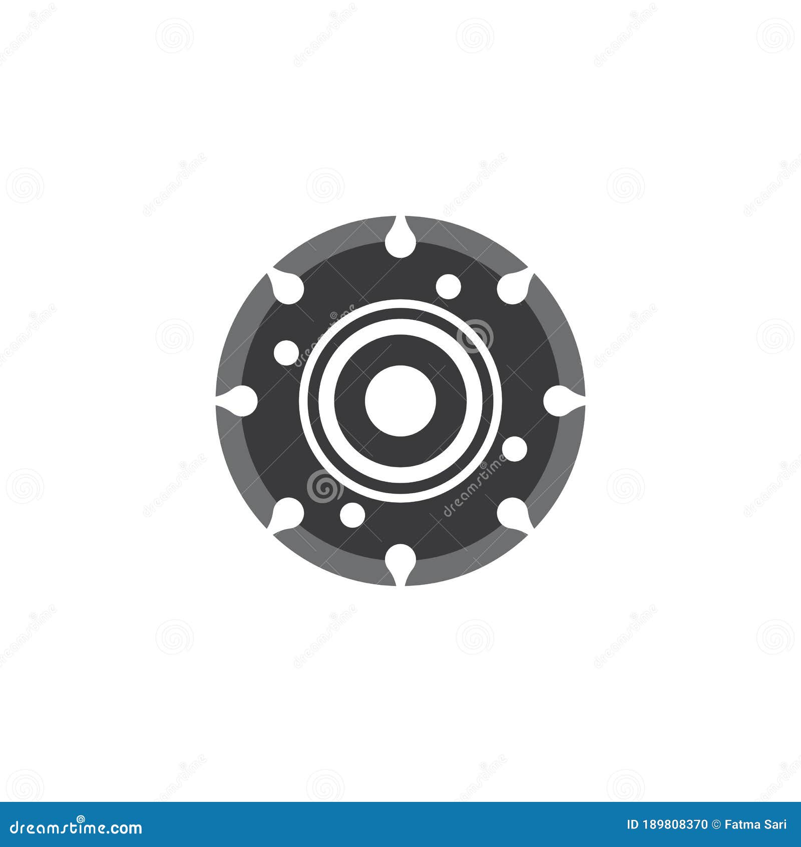 Grinding logo vector icon stock vector. Illustration of grinder - 189808370