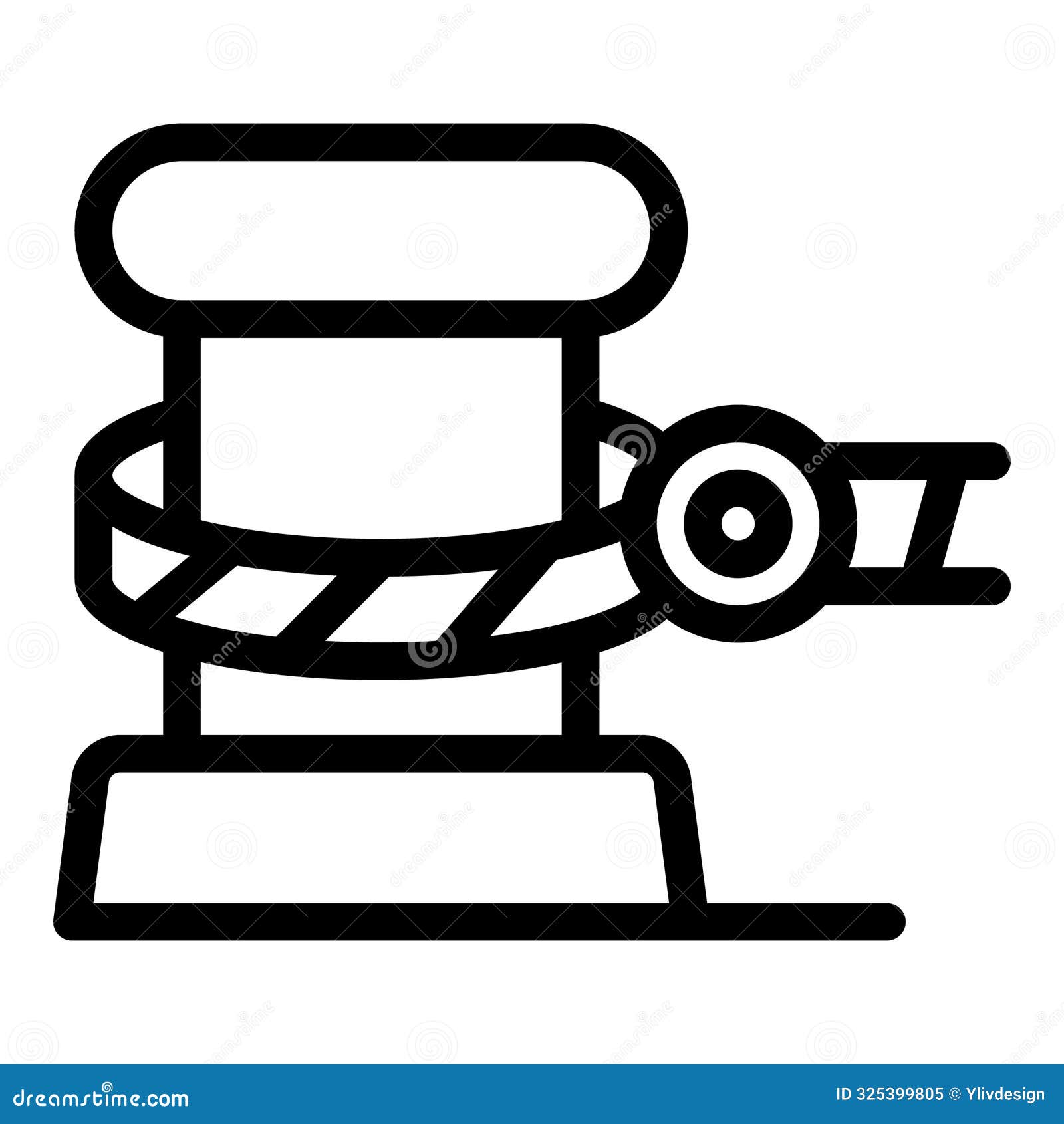 Grinding Machine Polishing Floor with Rotating Disc Stock Illustration ...