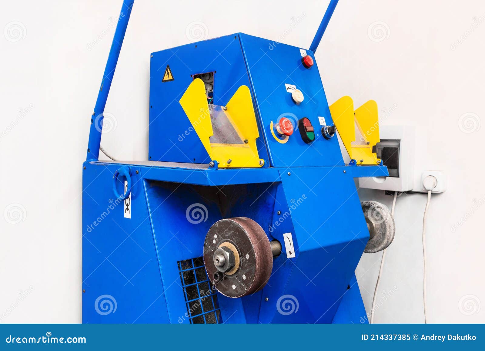 Grinding Machine for Processing Shoes in a Shoe Shop in an Industrial ...