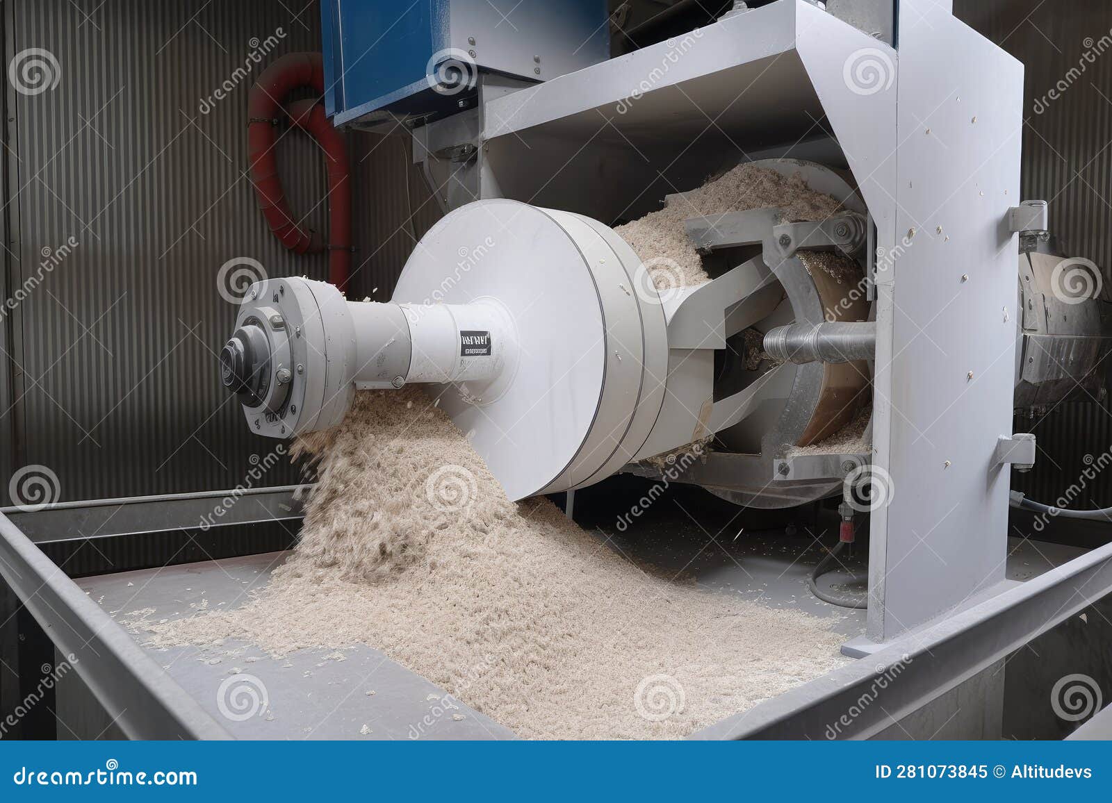 Grinding Machine Pulverizing Recycled Paper into Pulp for New Paper ...