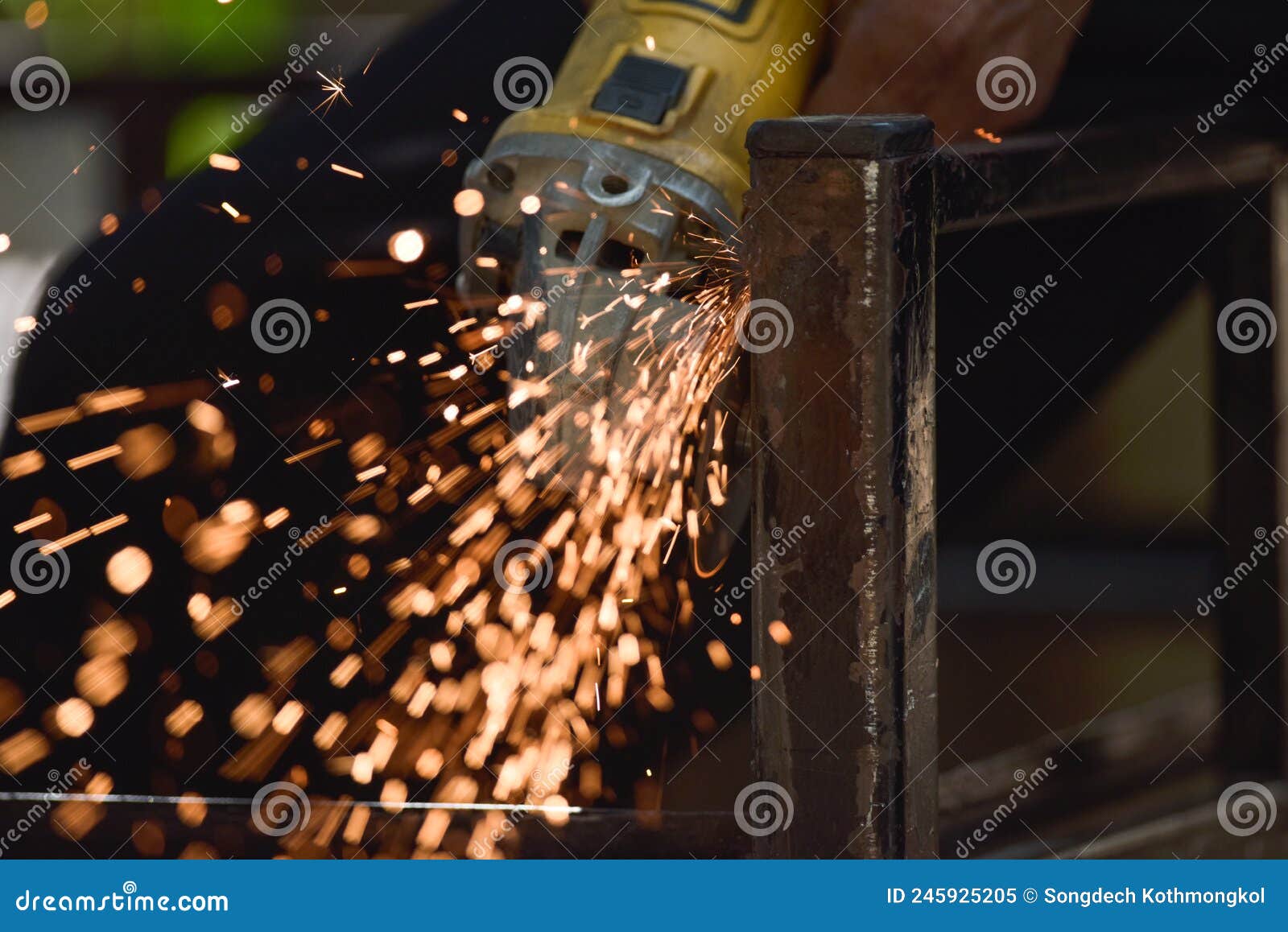 Grinding machine stock image. Image of steel, iron, workshop - 245925205