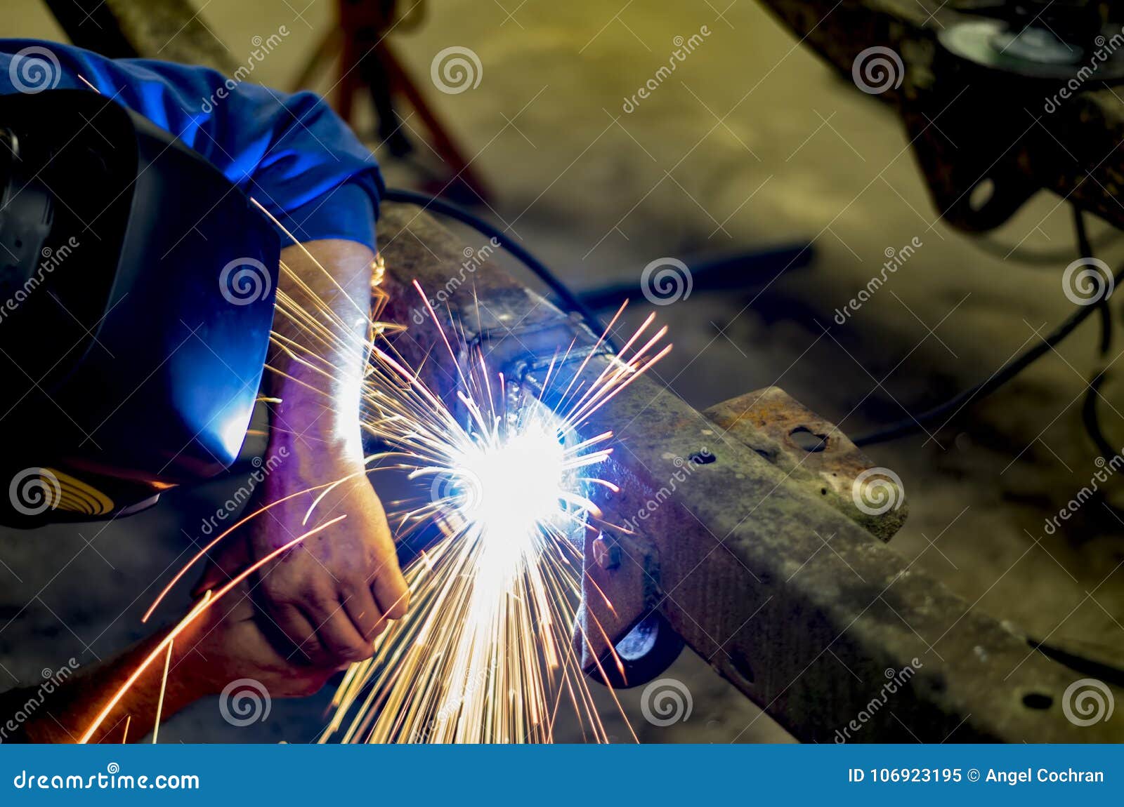 Grinding man stock image. Image of finishing, manufacture - 106923195