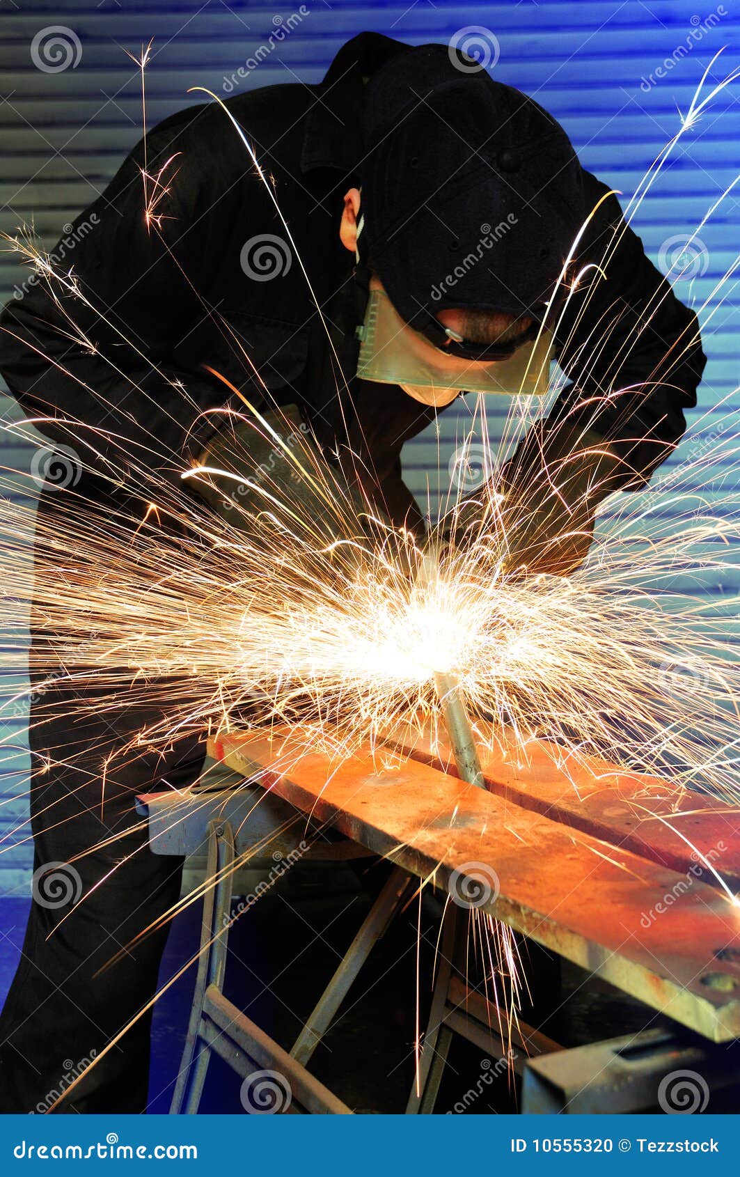 Grinding metal stock photo. Image of industrial, mechanical - 10555320