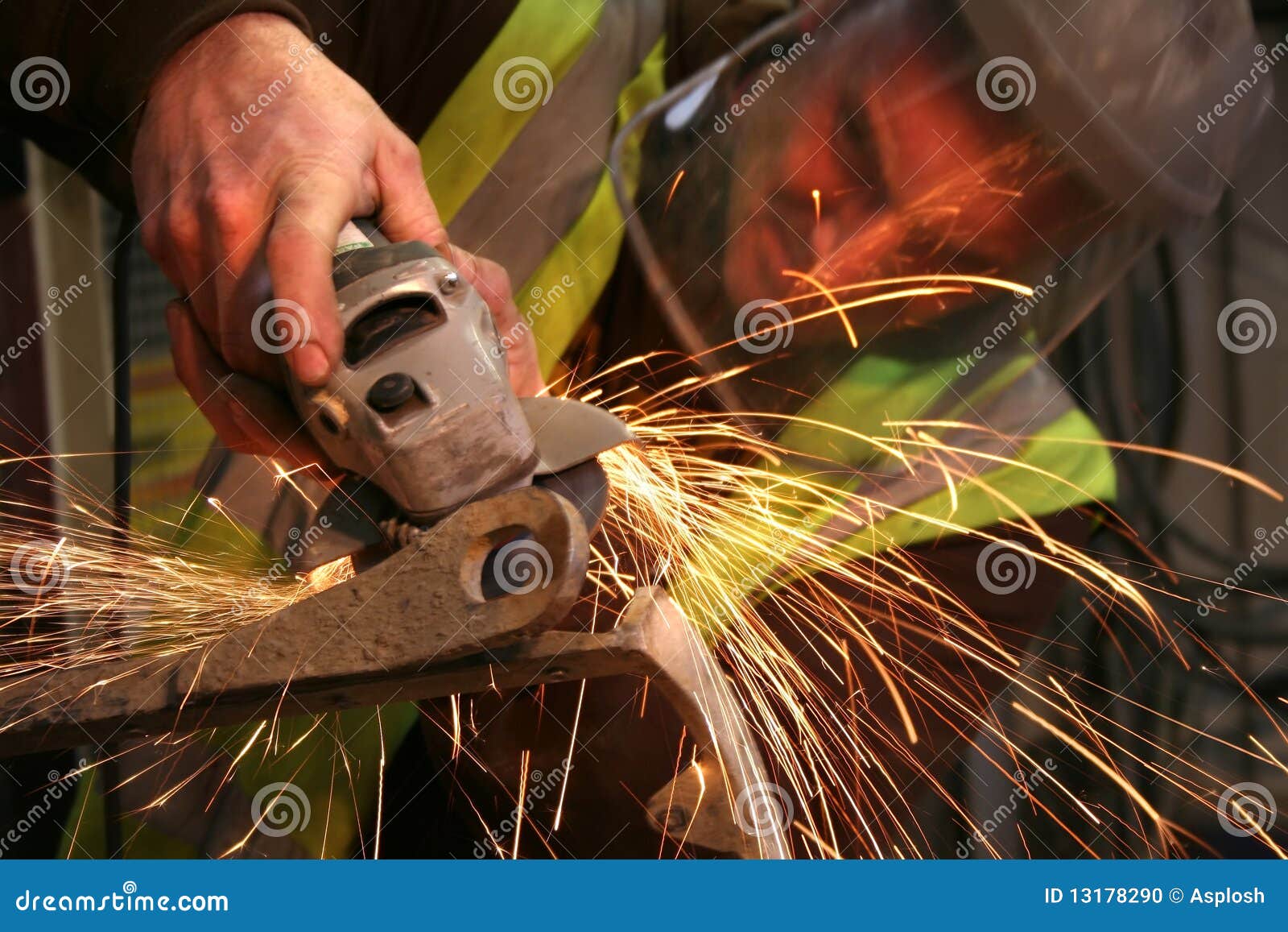 Grinding Metal stock photo. Image of occupation, plant - 13178290