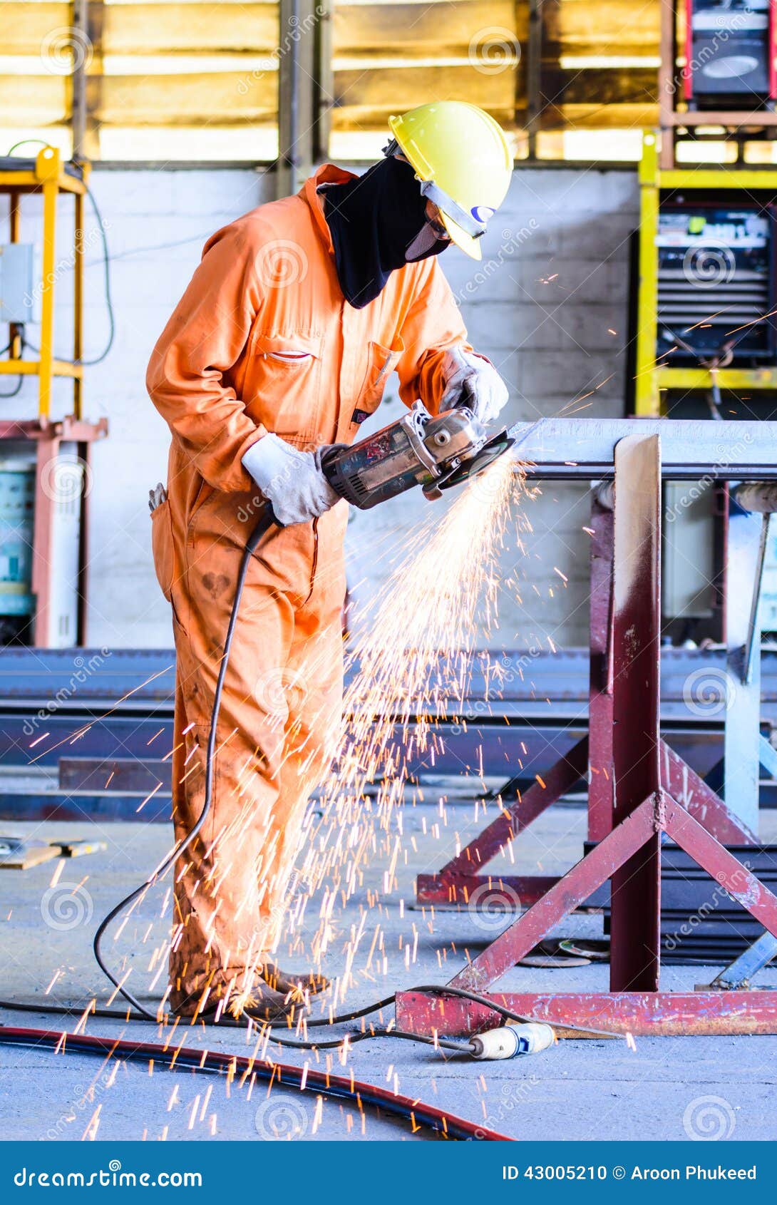 Grinding metal stock photo. Image of manufacture, labour - 43005210