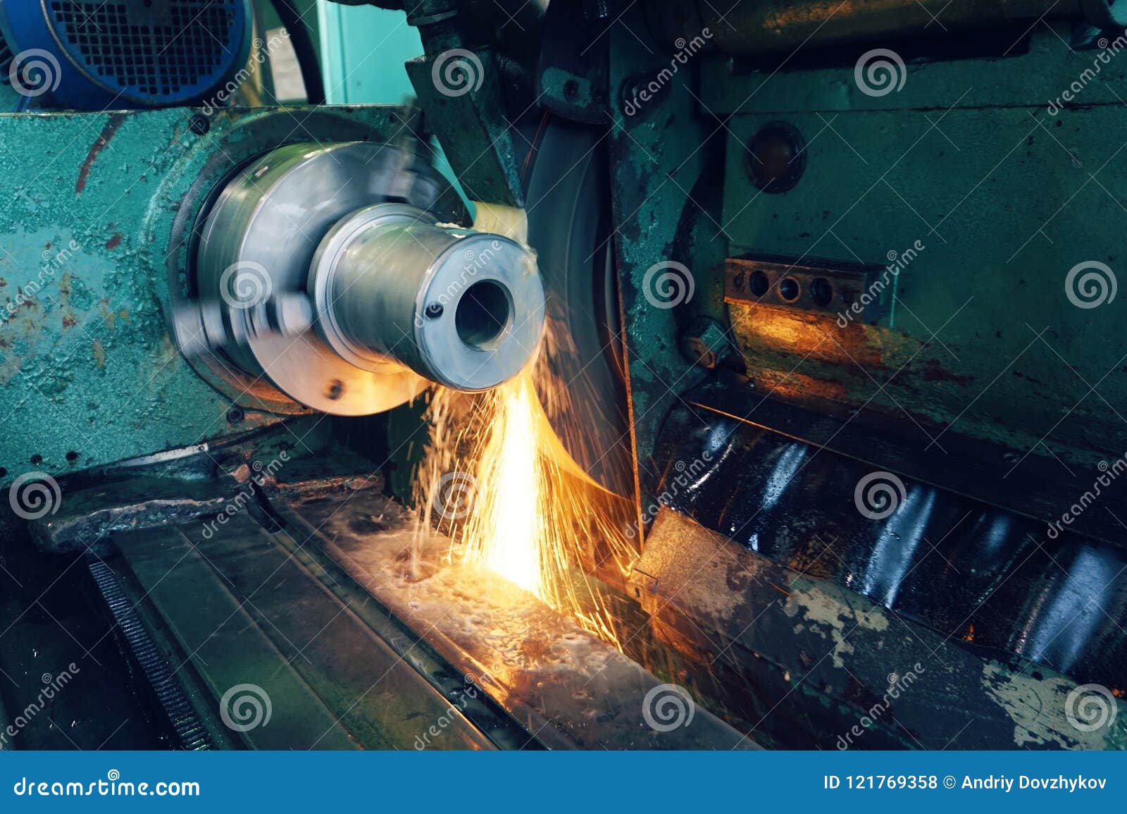 Grinding of Metal, Final Processing of a Part on a Precision Grinding ...
