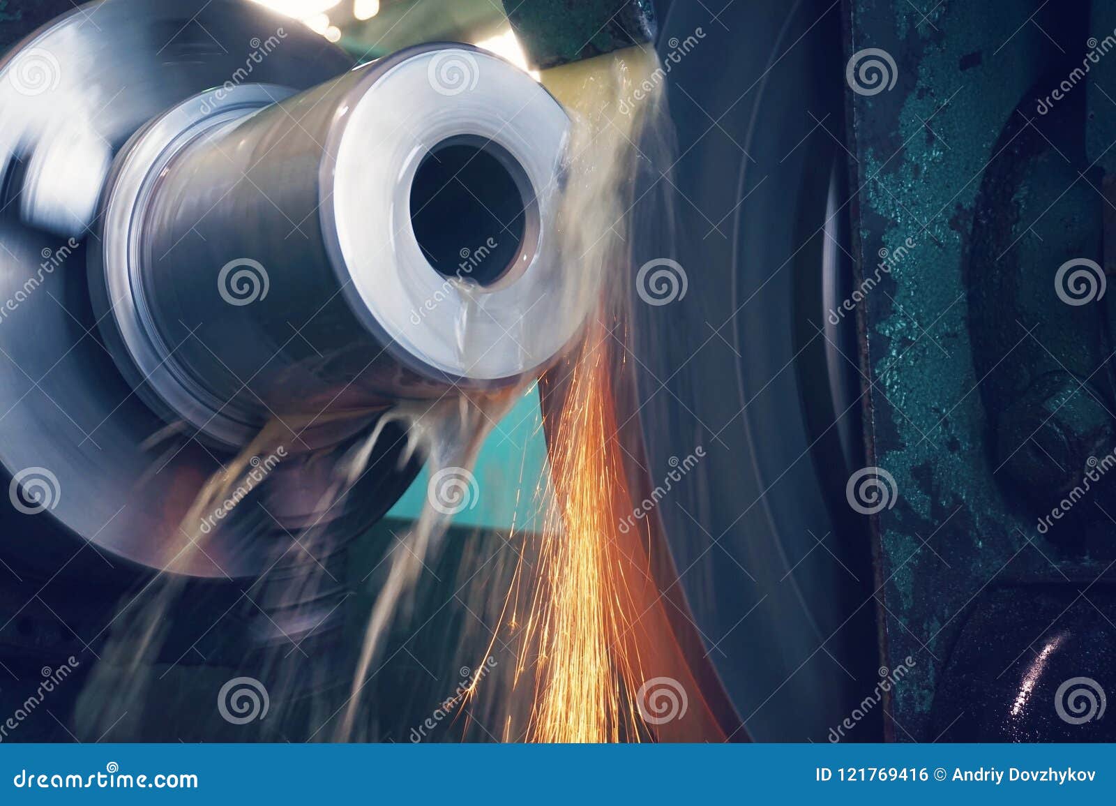 Grinding Of Metal, Final Processing Of A Part On A Precision Grinding ...