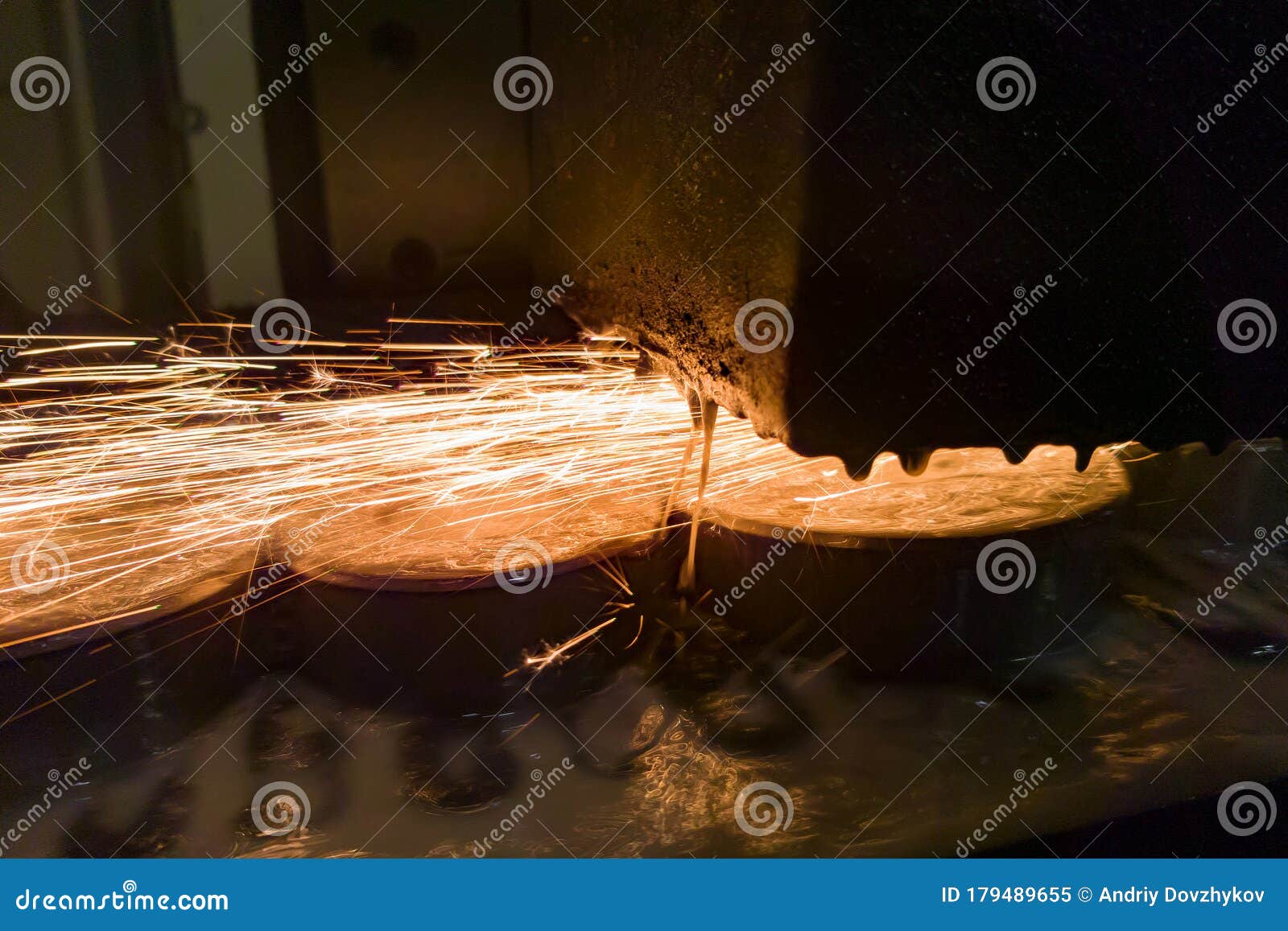 Grinding a Metal Surface on a Surface Grinding Machine with a Water ...