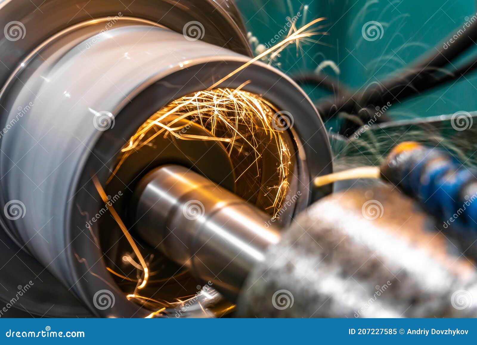 Grinding and Processing a Part on a Grinding Machine at a Manufacturing ...