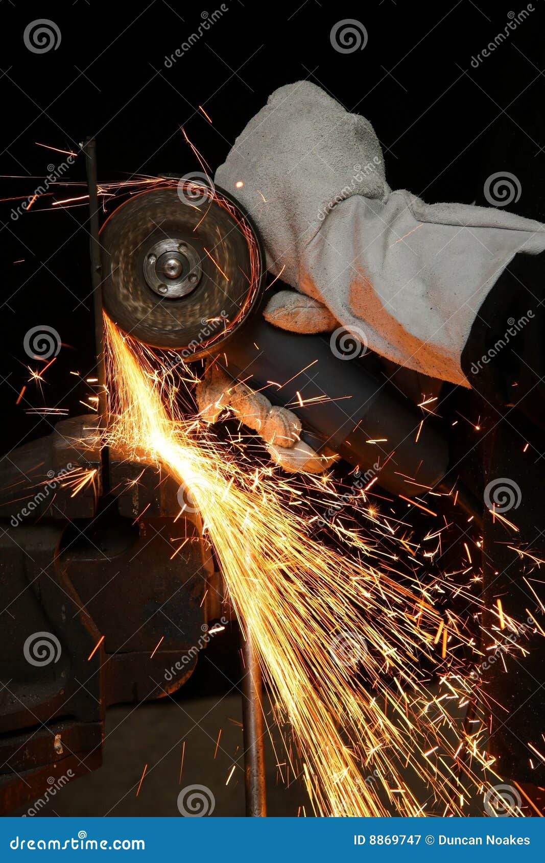 Grinding Sparks - Industry stock image. Image of grinder - 8869747