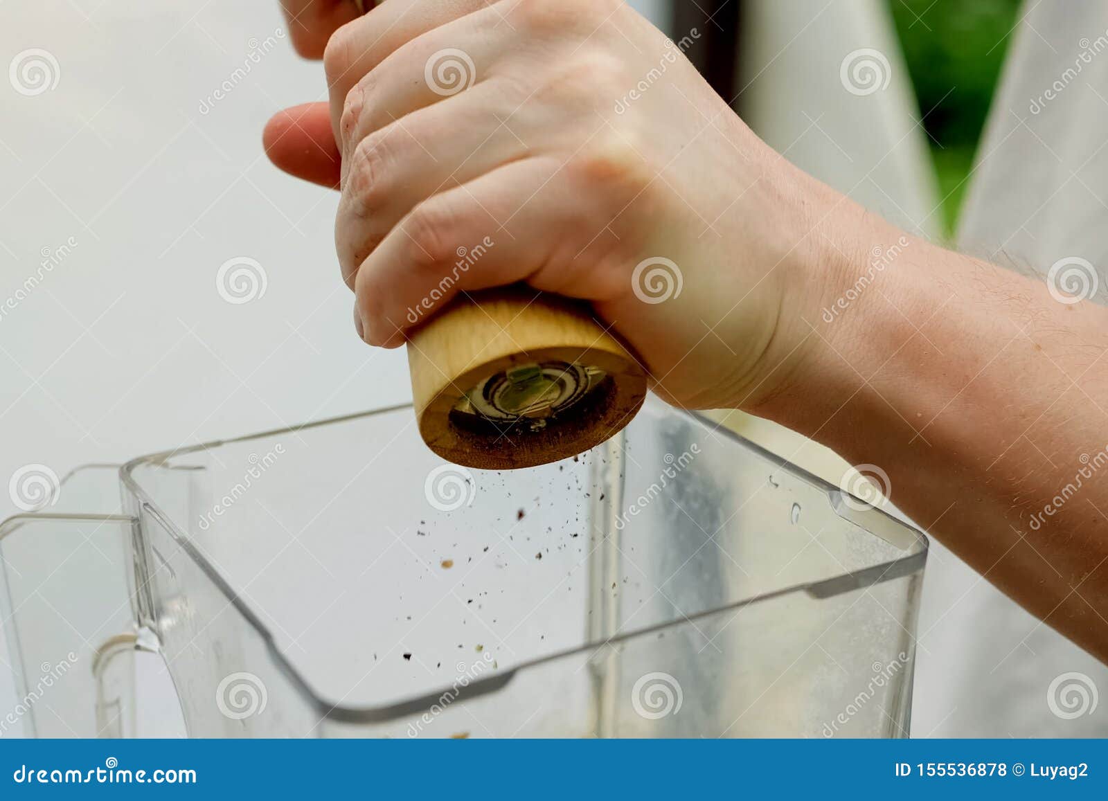 Grinding Spices and Shaking Them in Dish. Spices in Food Stock Photo ...