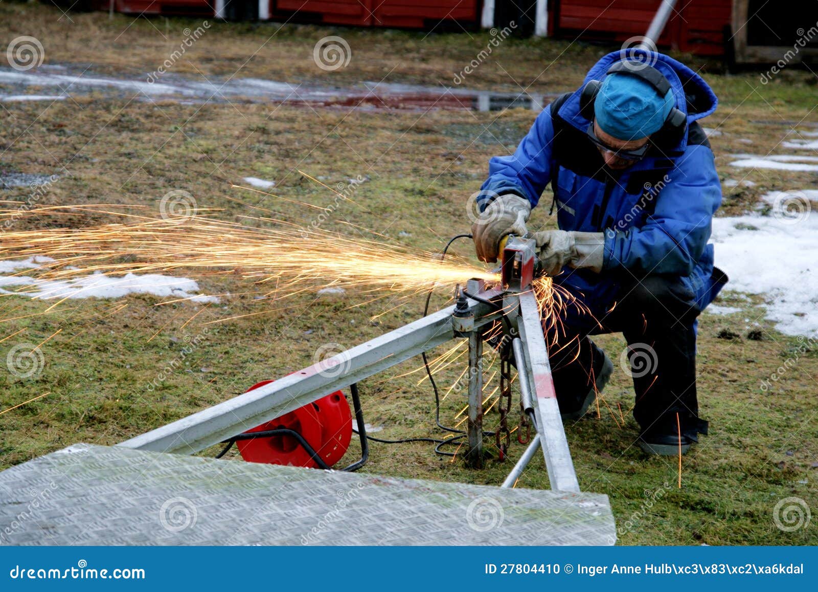 Grinding steel stock photo. Image of industry, machine - 27804410
